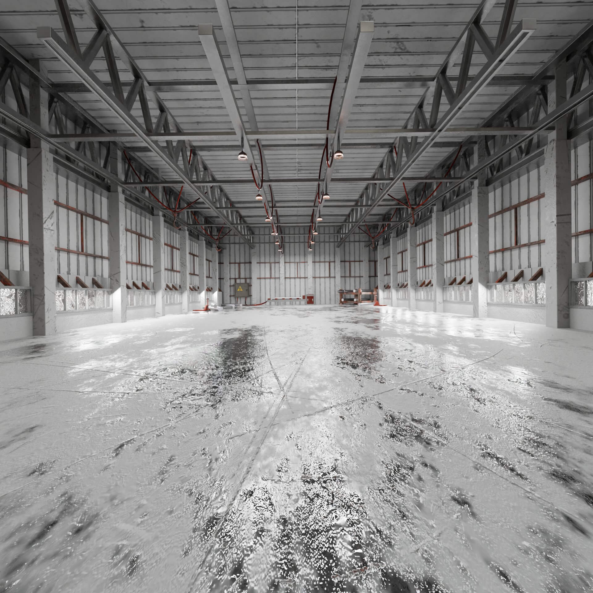 Warehouse Interior - 3D Model by Shadowrazesss