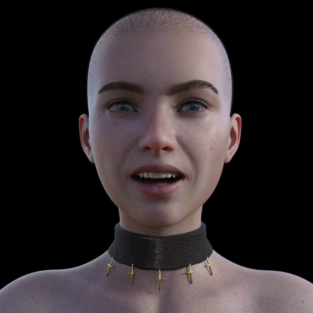 Choke Me Daddy Choker Set One - Daz Content by shadowyartsdirty