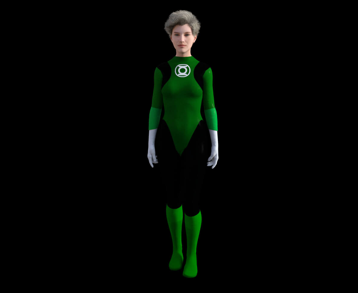 Classic Green Lantern for G8F - Daz Content by shadowyartsdirty