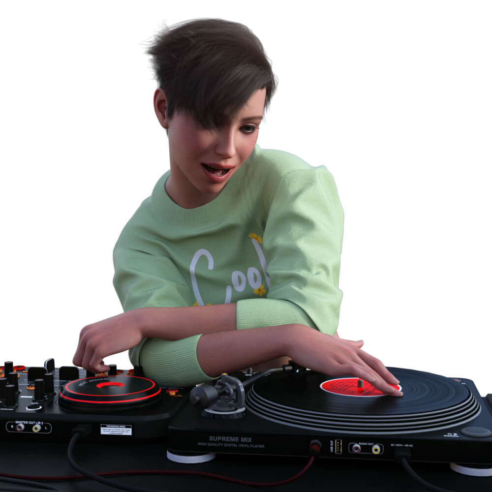 DJ Pose Set One for Genesis 8 and Genesis 9 - Daz Content by shadowyartsdirty