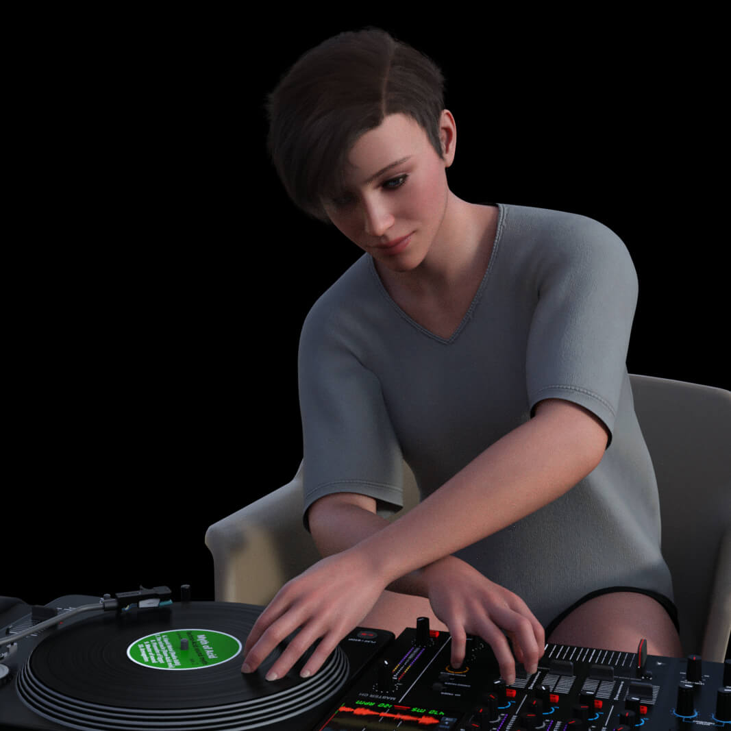 DJ Pose Set One for Genesis 8 and Genesis 9 - Daz Content by shadowyartsdirty