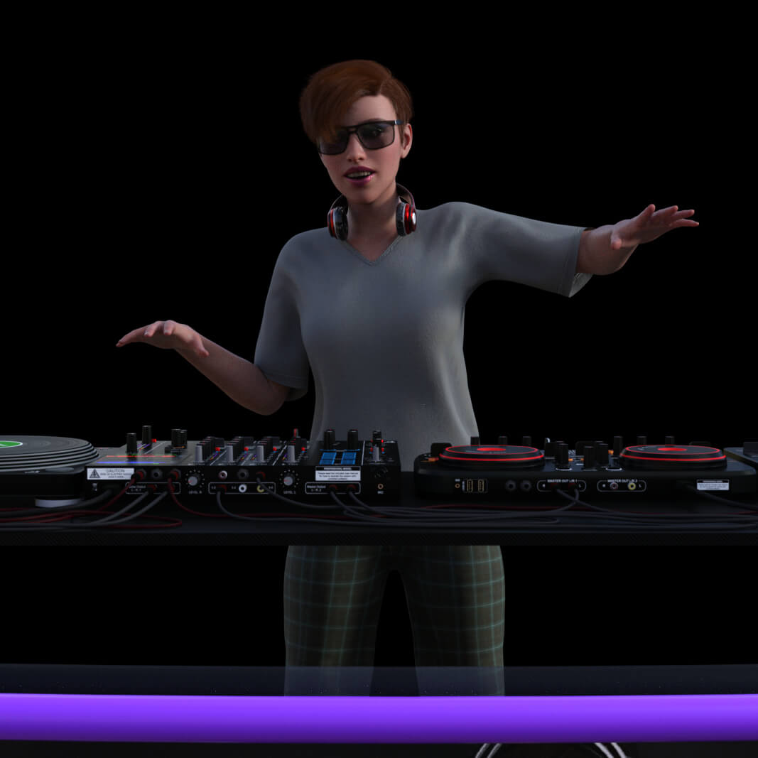 DJ Pose Set One for Genesis 8 and Genesis 9 - Daz Content by shadowyartsdirty