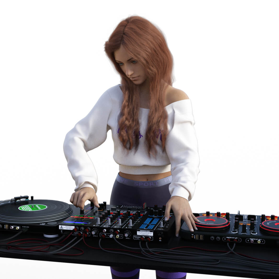 DJ Pose Set One for Genesis 8 and Genesis 9 - Daz Content by shadowyartsdirty