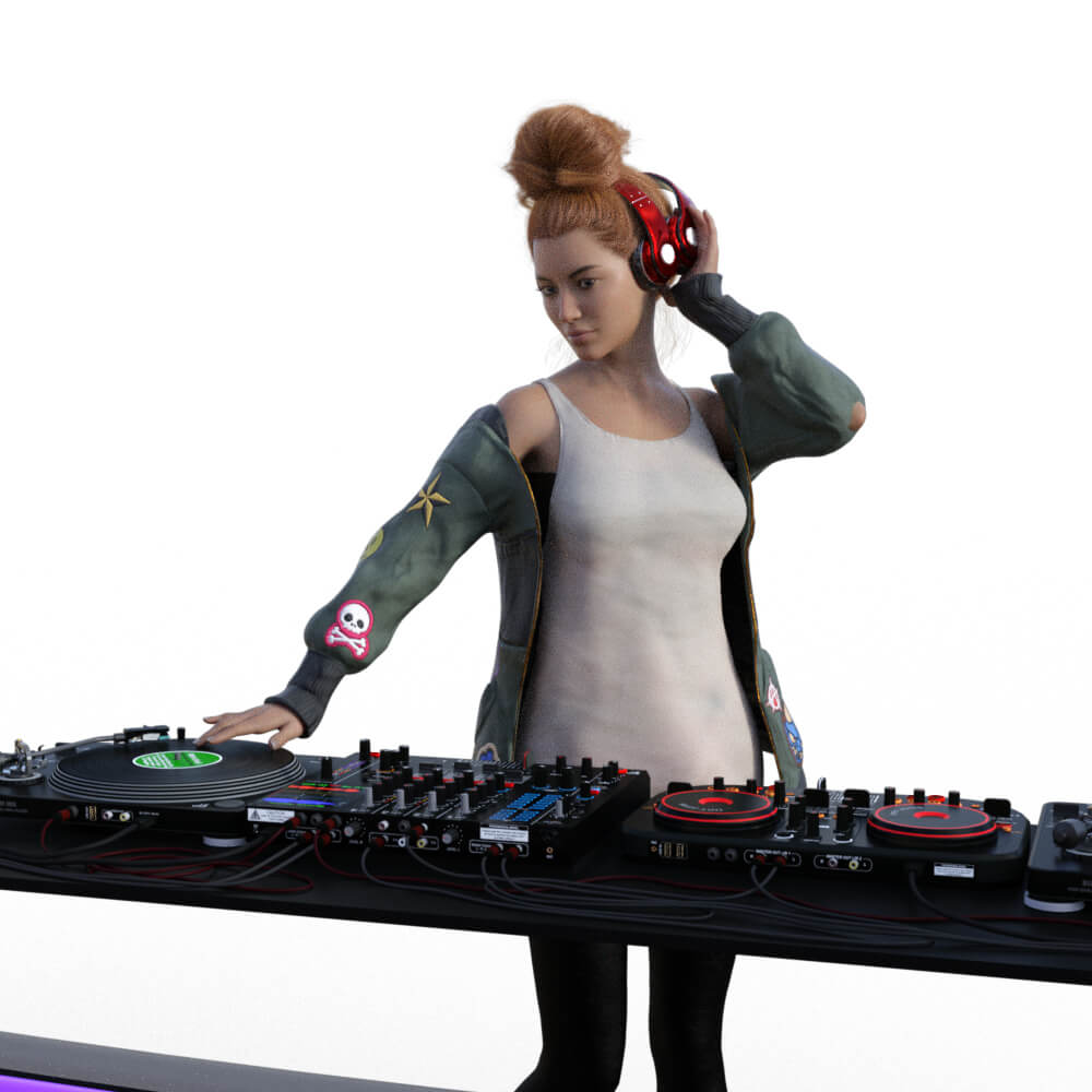 DJ Pose Set One for Genesis 8 and Genesis 9 - Daz Content by shadowyartsdirty