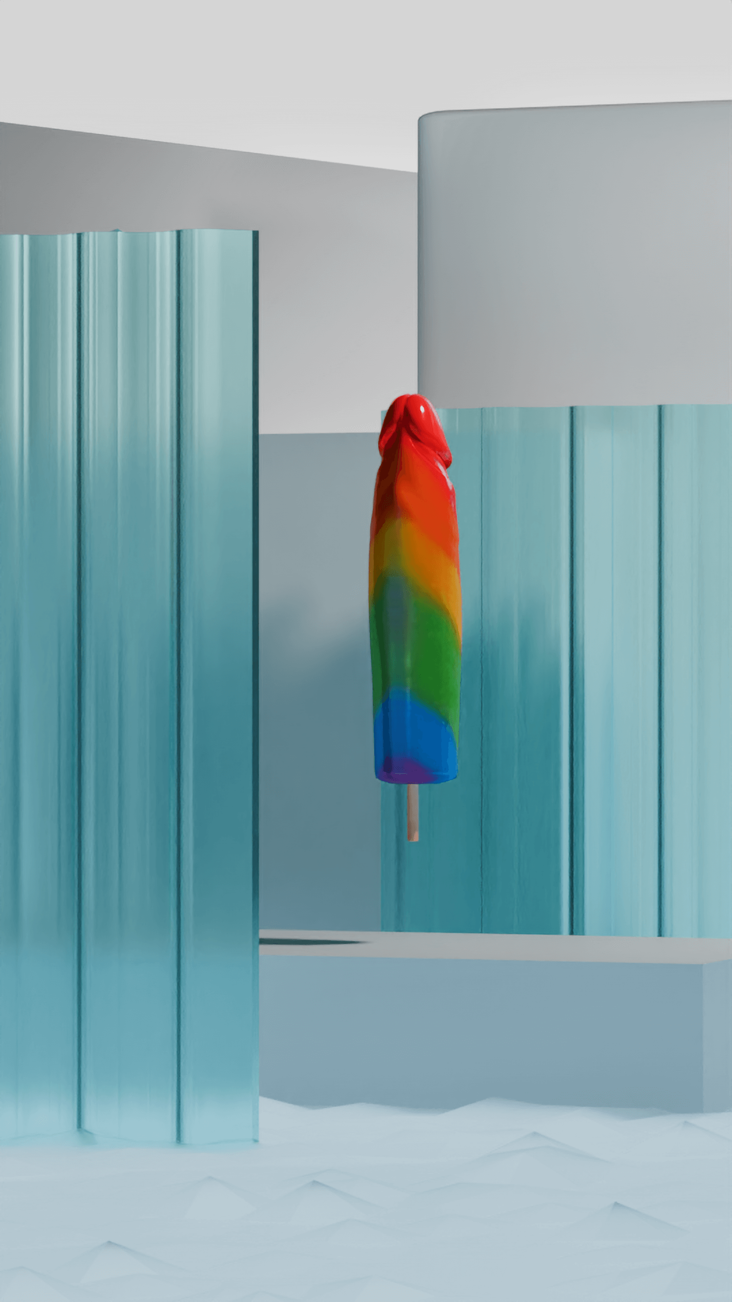 A popsicle animation a simple tasty popsicle 3D Render