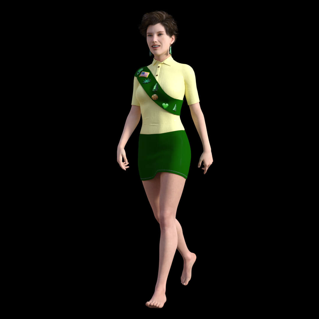 Girl Scouts Costume One - Daz Content by shadowyartsdirty