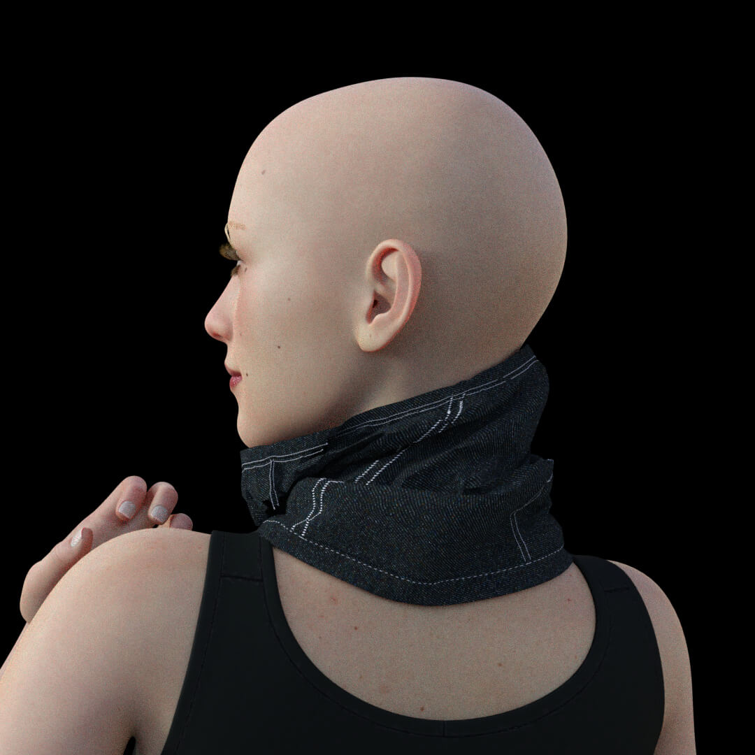 Neck Cover One dForce for Genesis 8 Female - Daz Content by ...