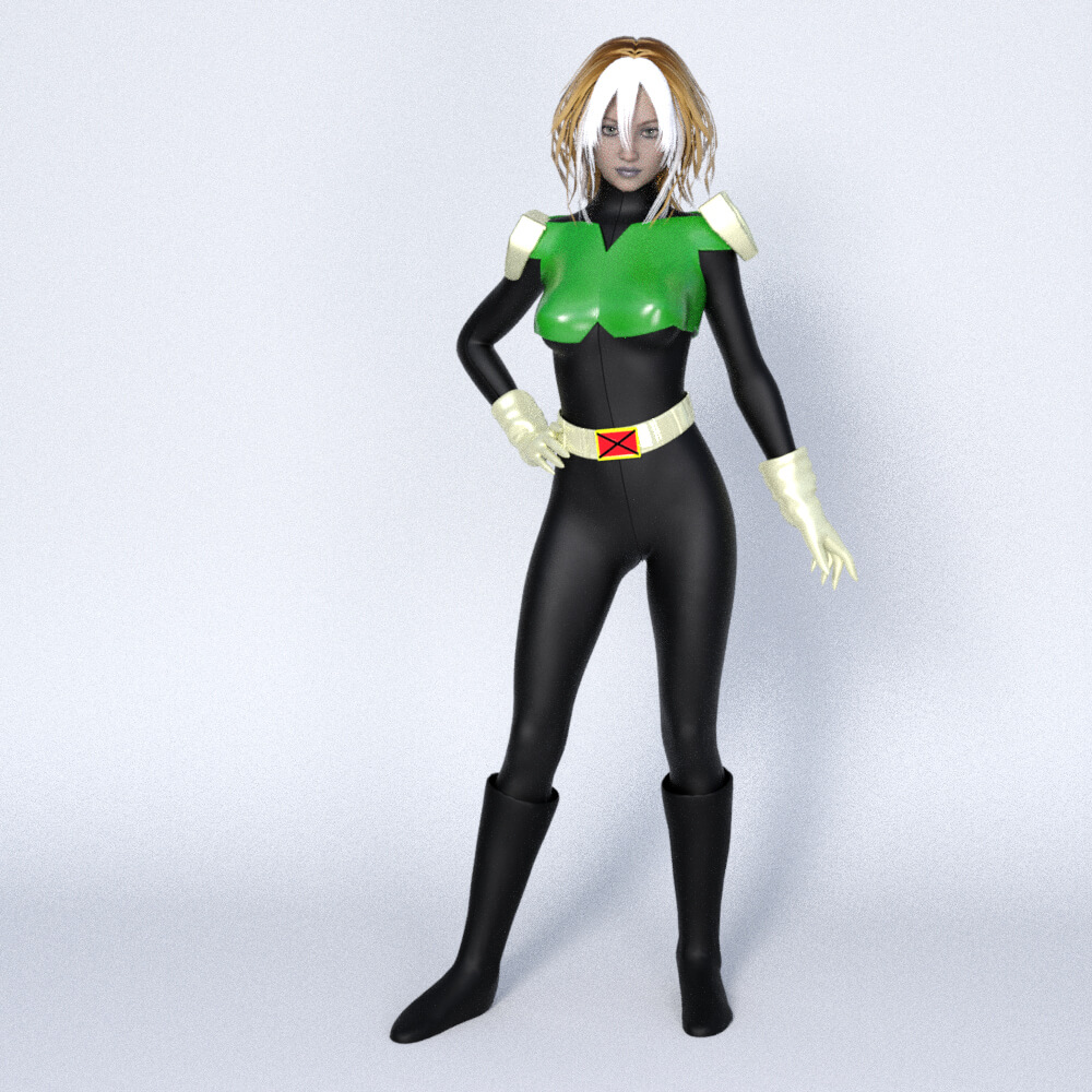 Rogue Outfit From Xmen Evolution for GEN8 and 8.1 - Daz Content by ...
