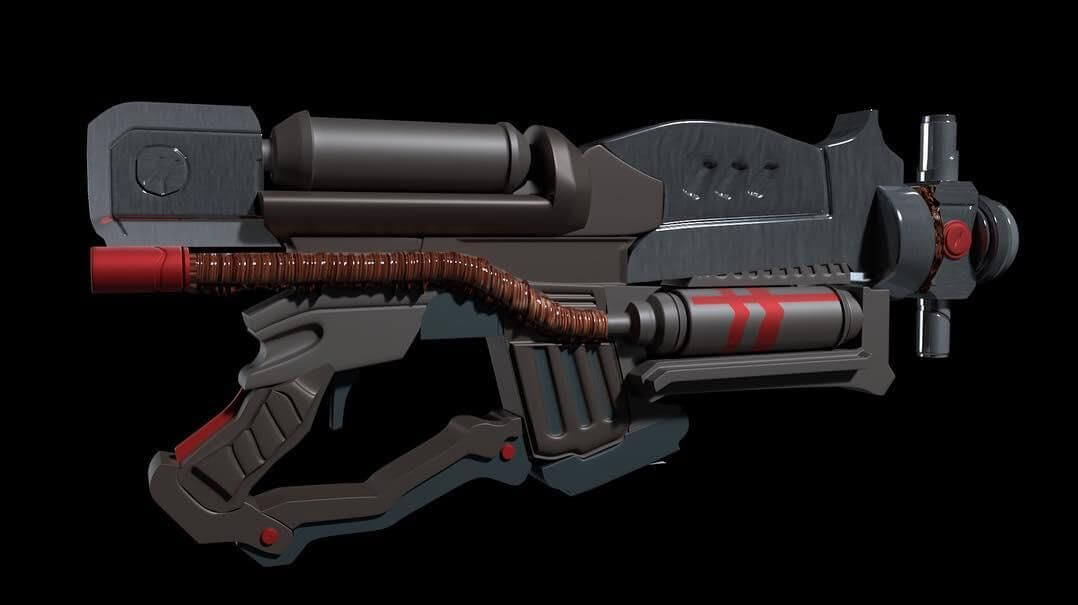 gun 3D Render | RenderHub Gallery