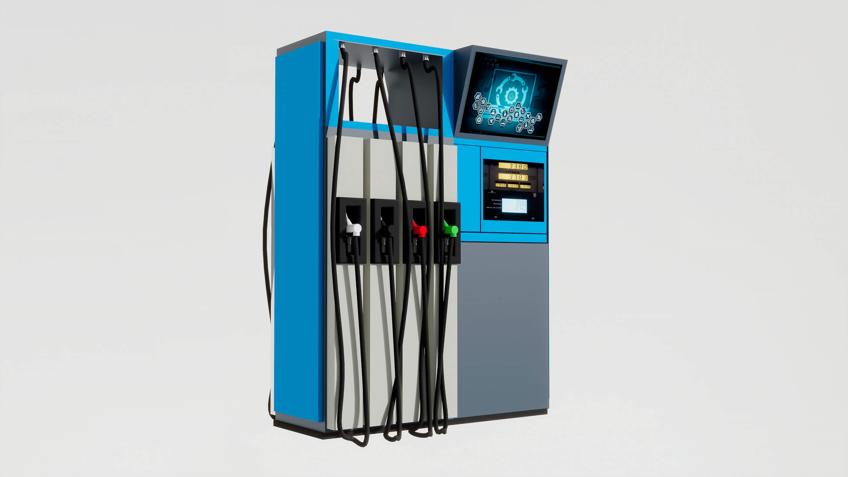Fuel Dispenser - 3D Model by Shakurgo