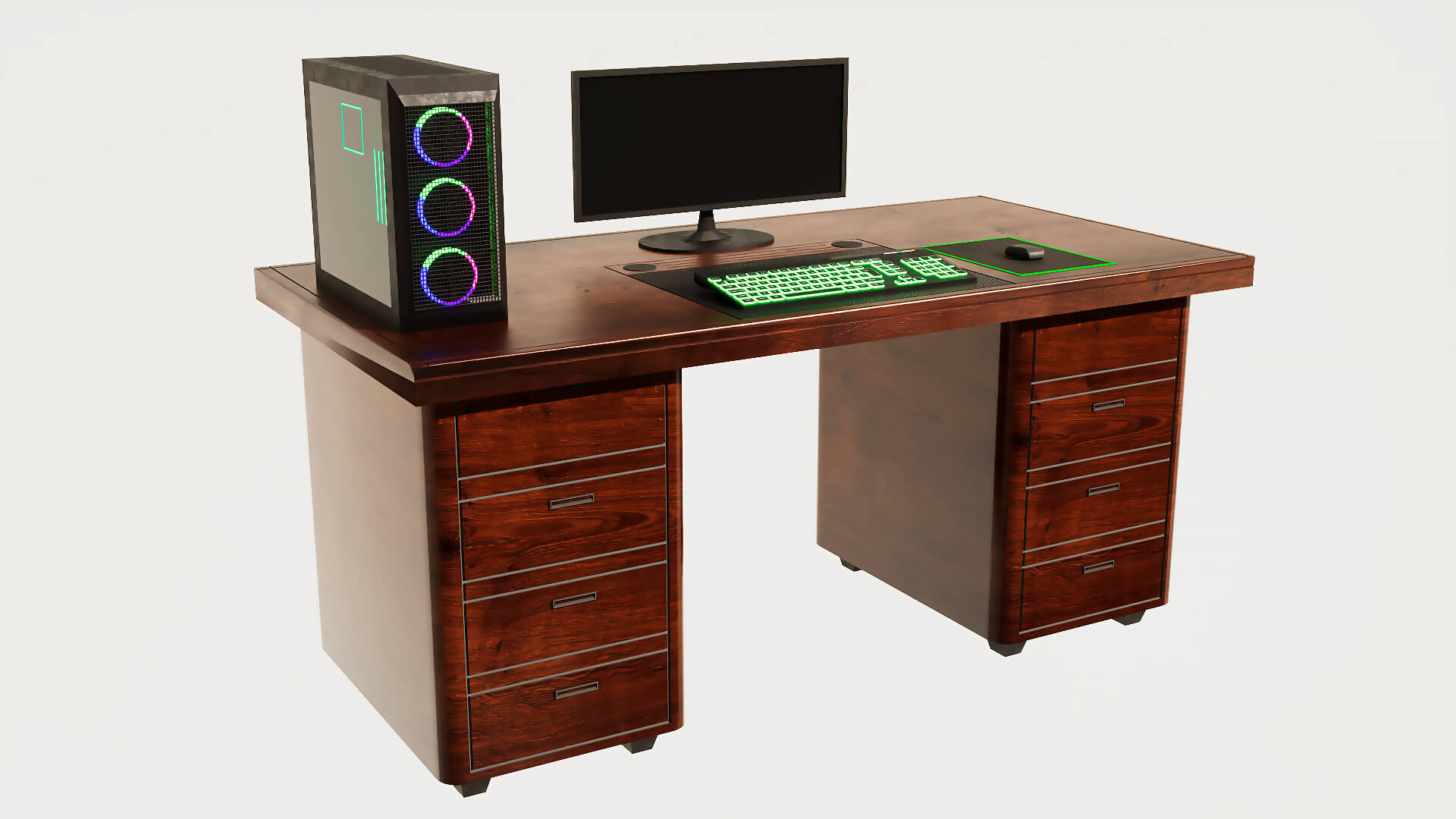 Computer Table - 3D Model by Shakurgo