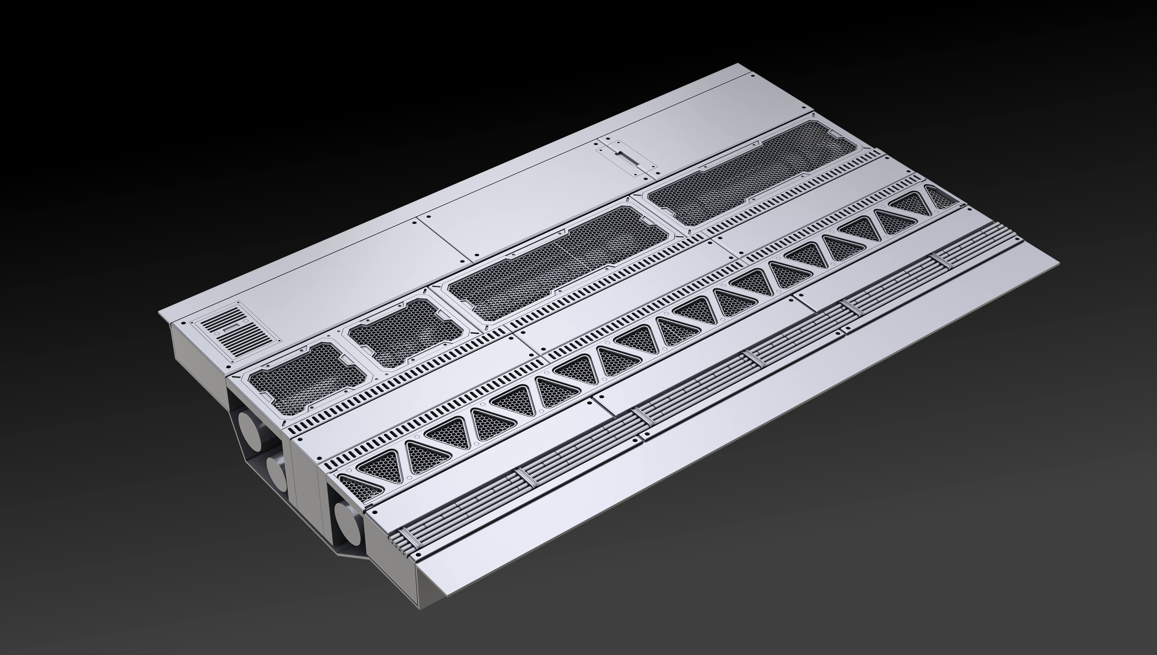 Sci-Fi Floor Panels Vol.02 3D Model by shayan javan
