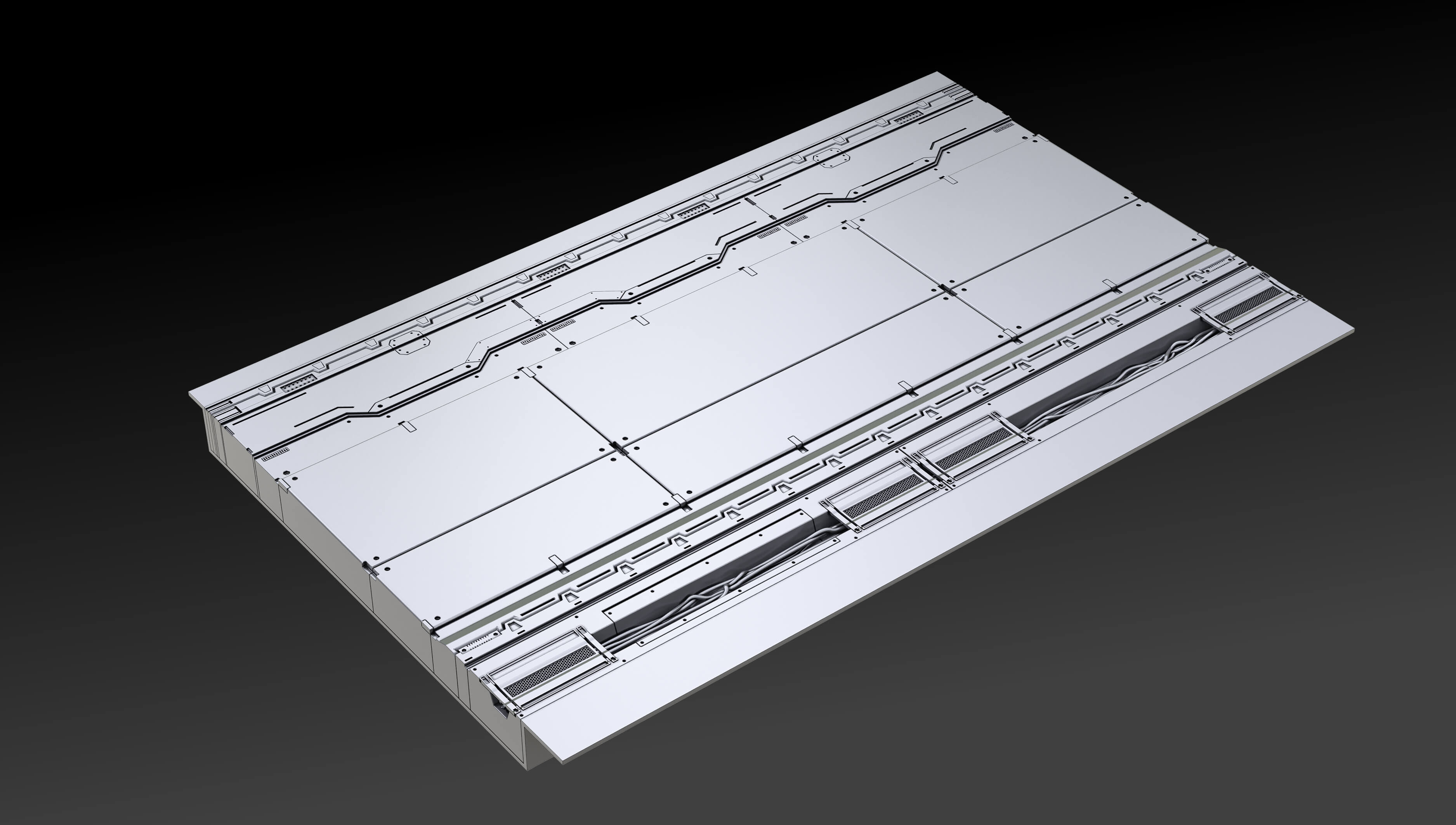 Sci-Fi Floor Panels Vol.02 3D Model by shayan javan