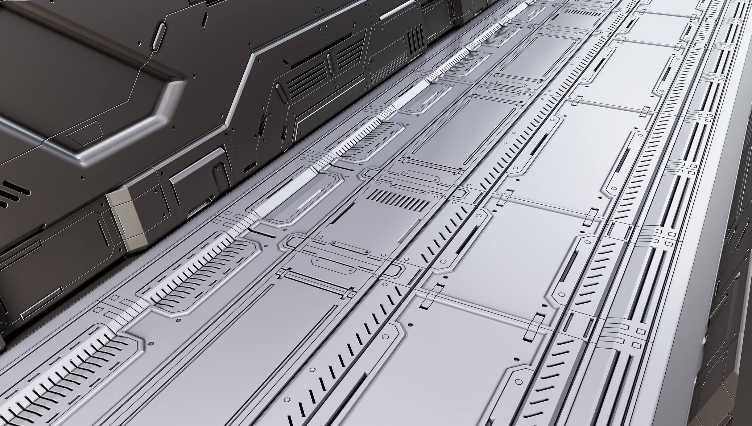 Sci-Fi Floor Panels Vol.02 3D Model by shayan javan