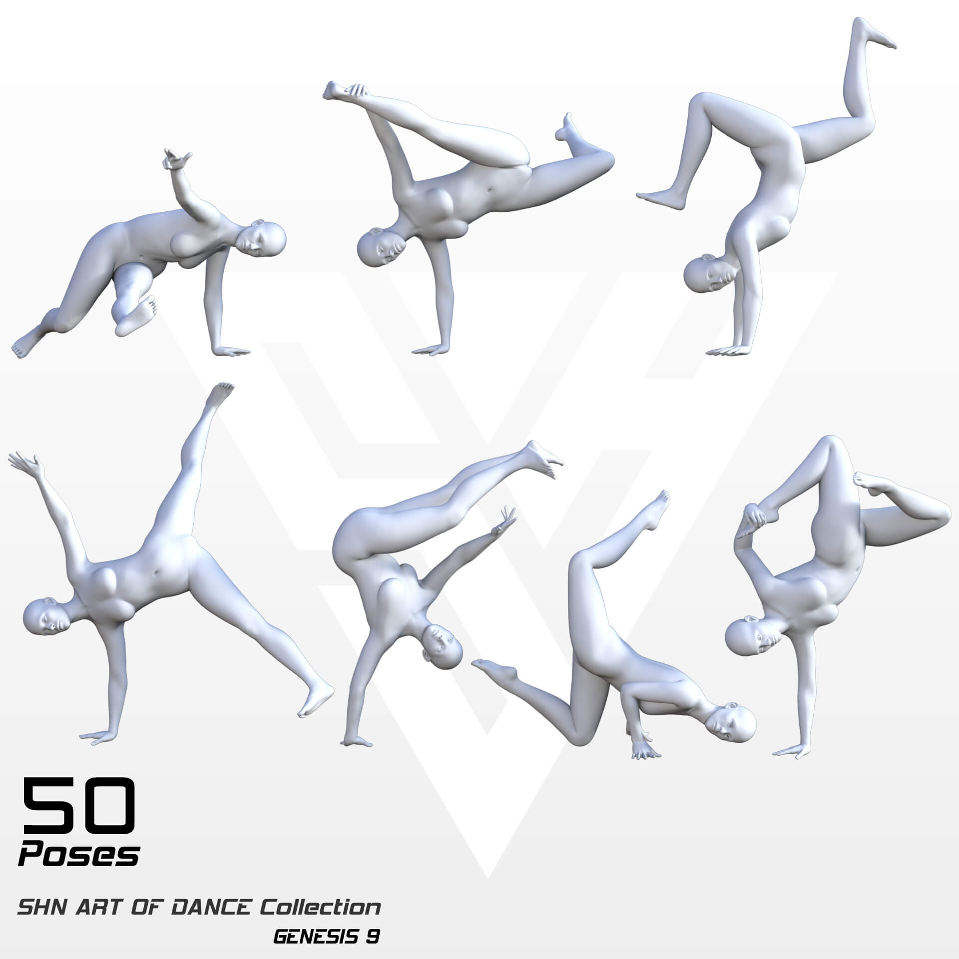 Shn Art of Dance Poses Collection for Genesis 9 - Daz Content by shayanick