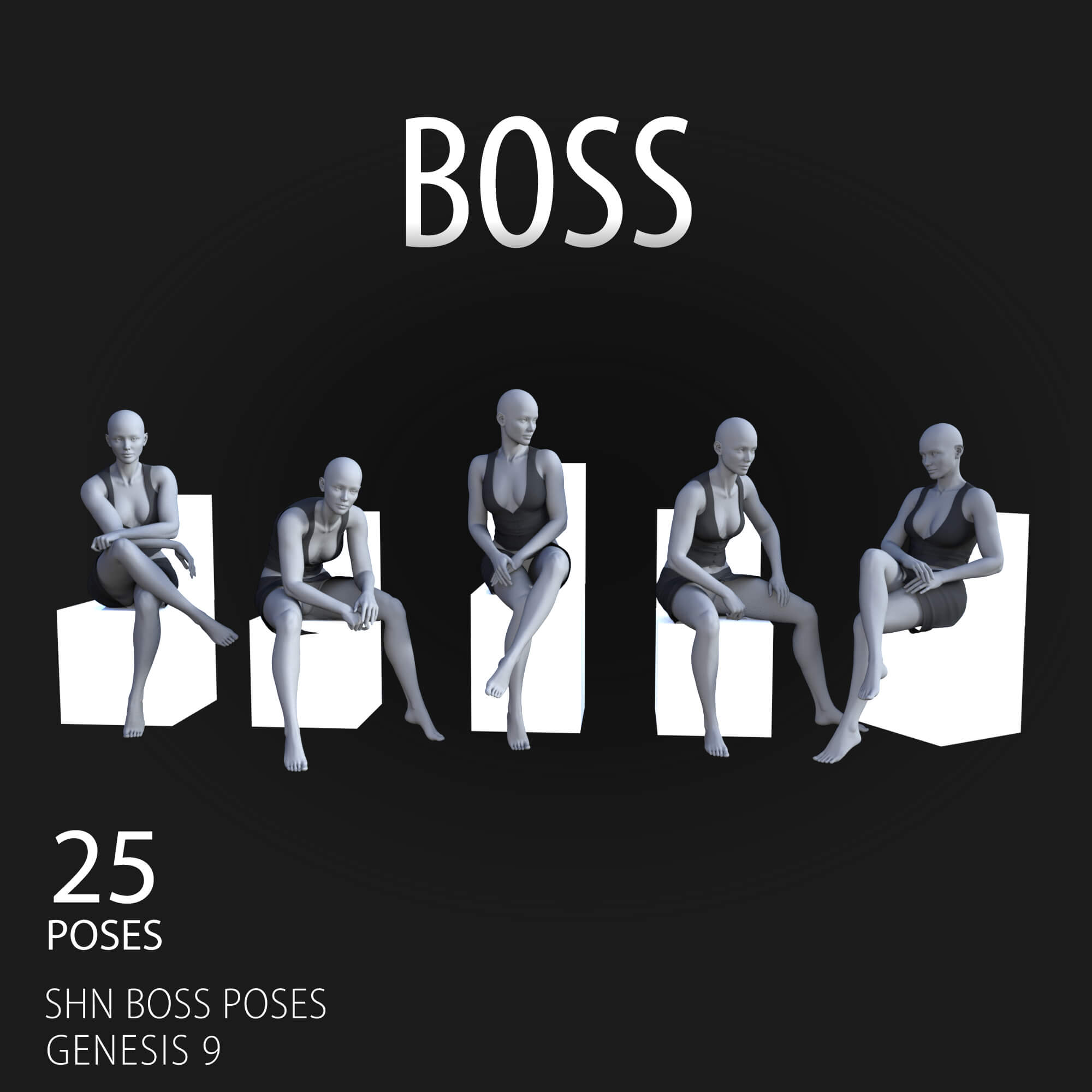 Shn Boss Poses - Daz Content by shayanick