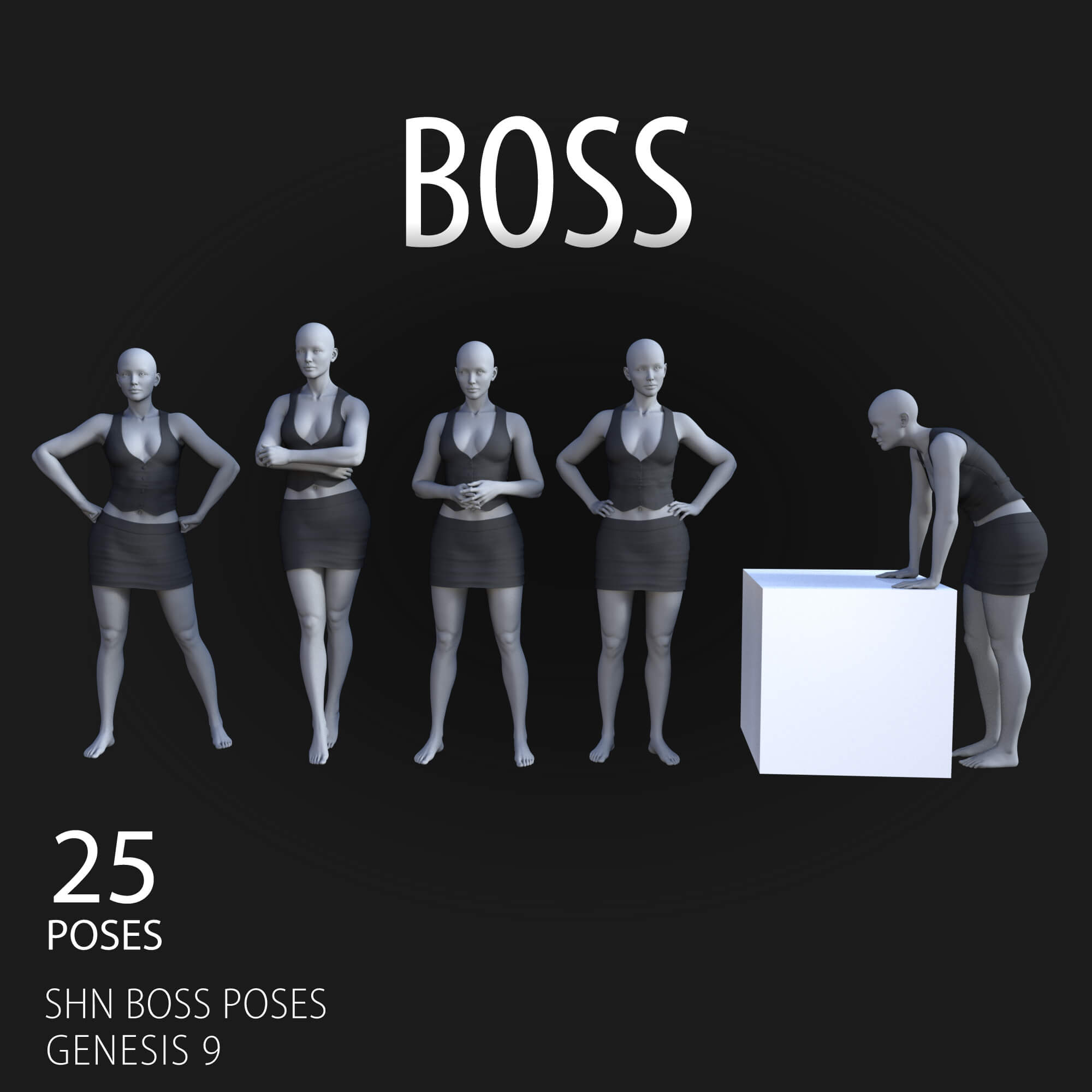 Shn Boss Poses - Daz Content by shayanick