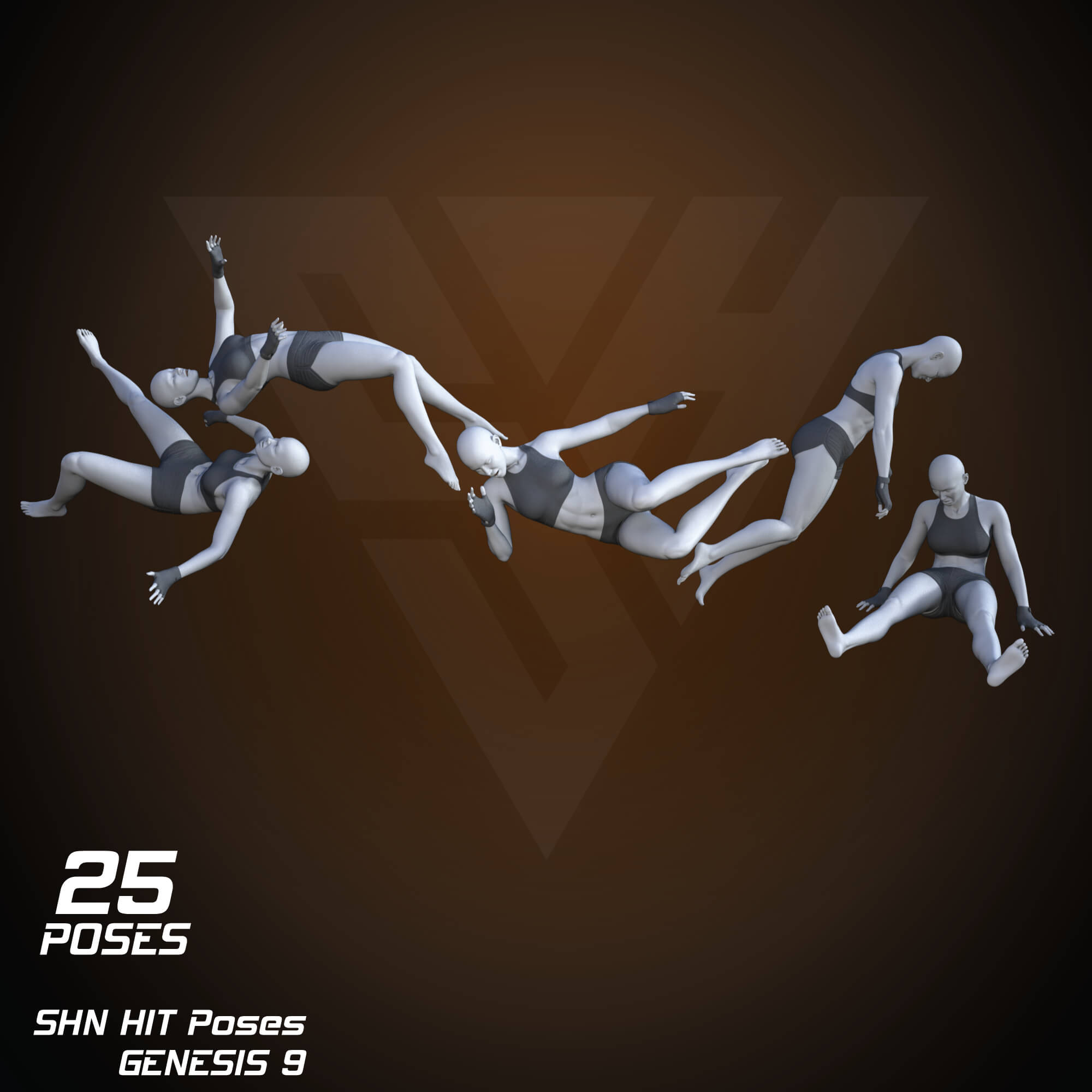 Shn Hit Poses for Genesis 9 - Daz Content by shayanick
