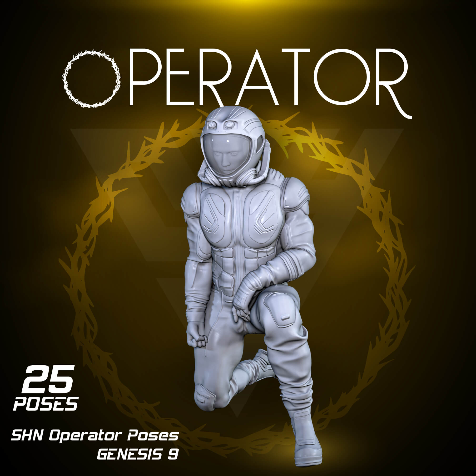 Shn Operator Poses for Genesis 9 - Daz Content by shayanick
