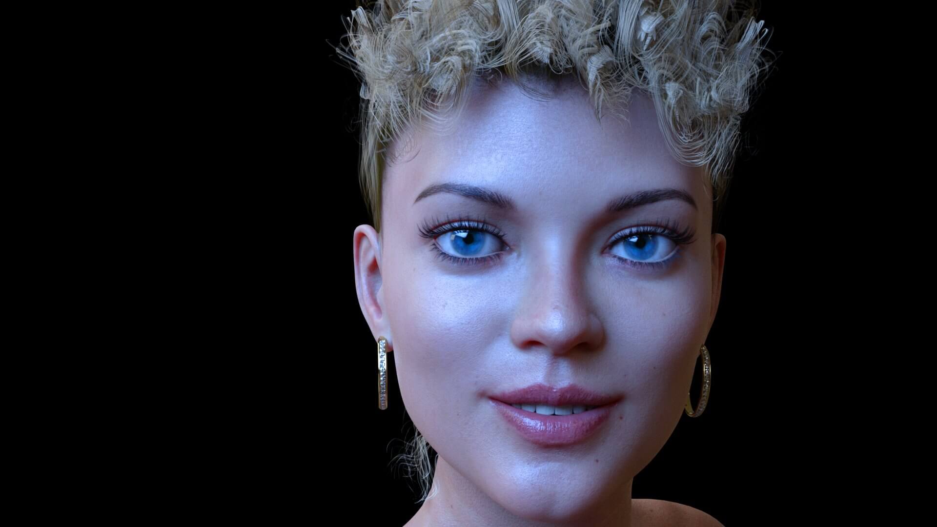 Portrait Photography 3D Render, Digital Art by Sheedee3d