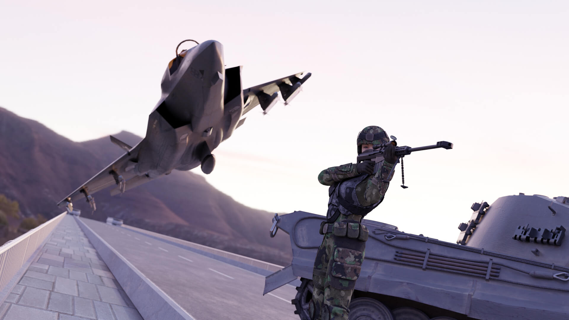 Army 3D Wallpaper by ShehataDesigns | RenderHub Wallpapers