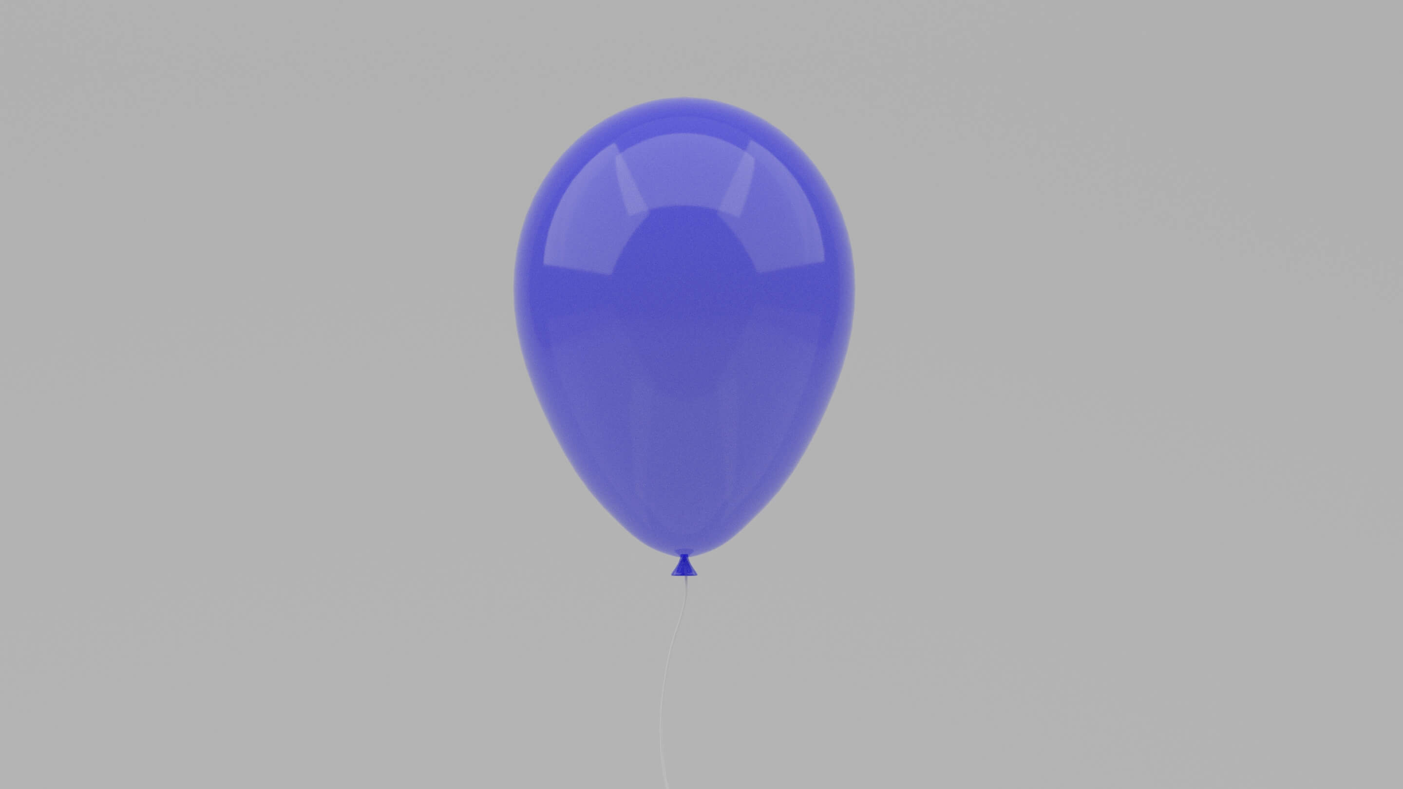 Blue Balloon - 3D Model by ShehataDesigns