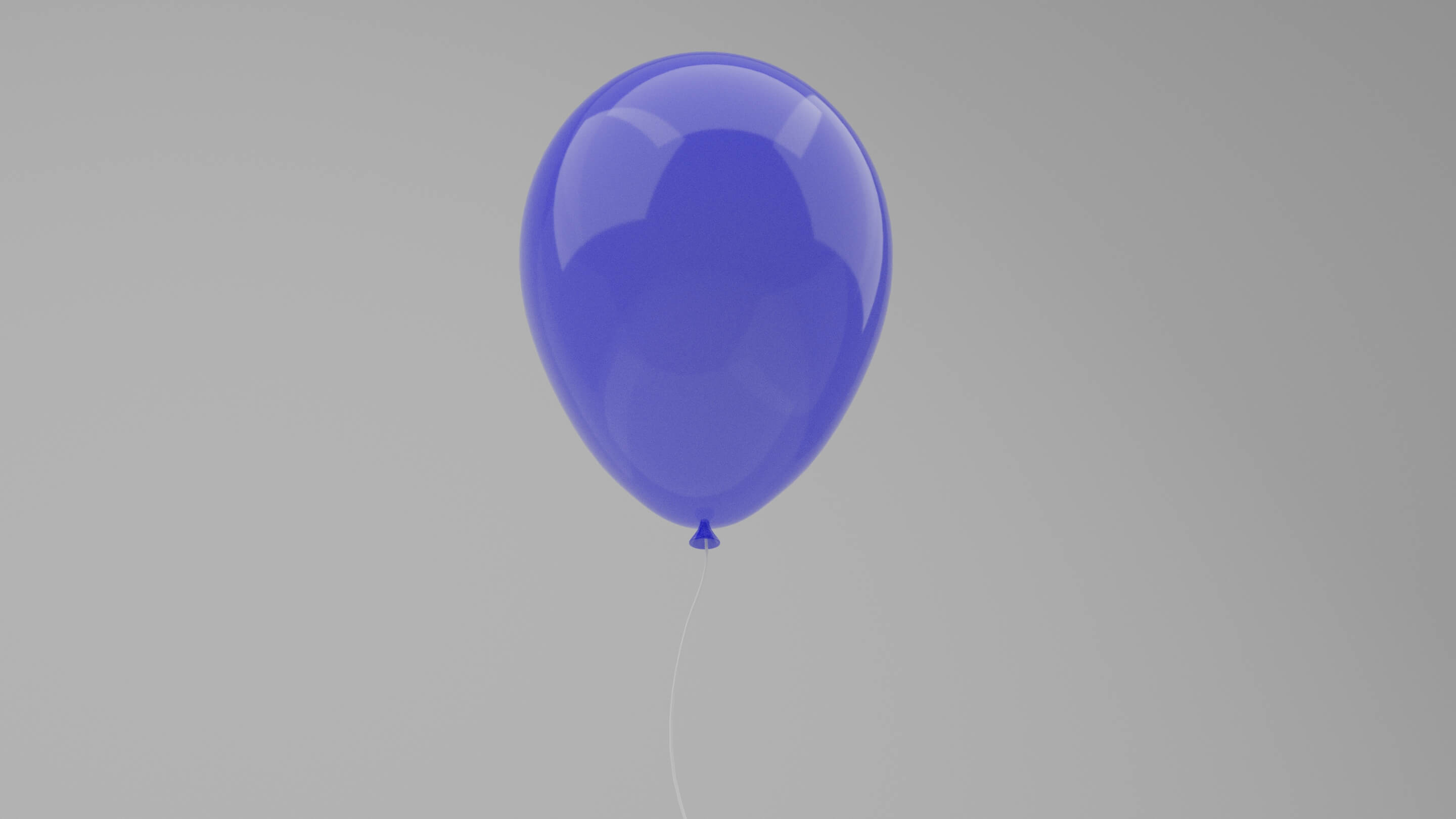 Blue Balloon - 3D Model by ShehataDesigns