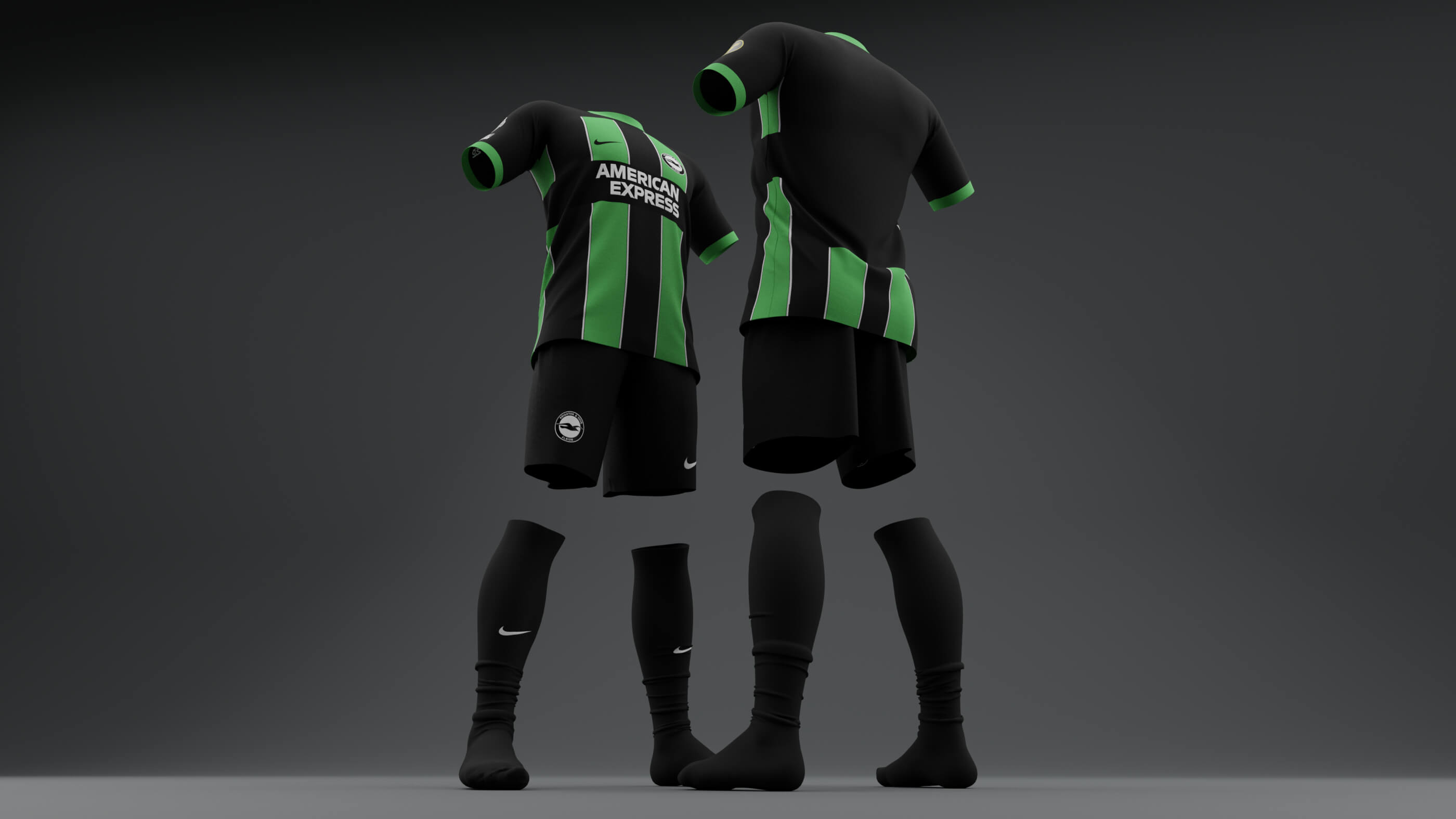Brighton 2023 Away Kit - 3D Model by ShehataDesigns