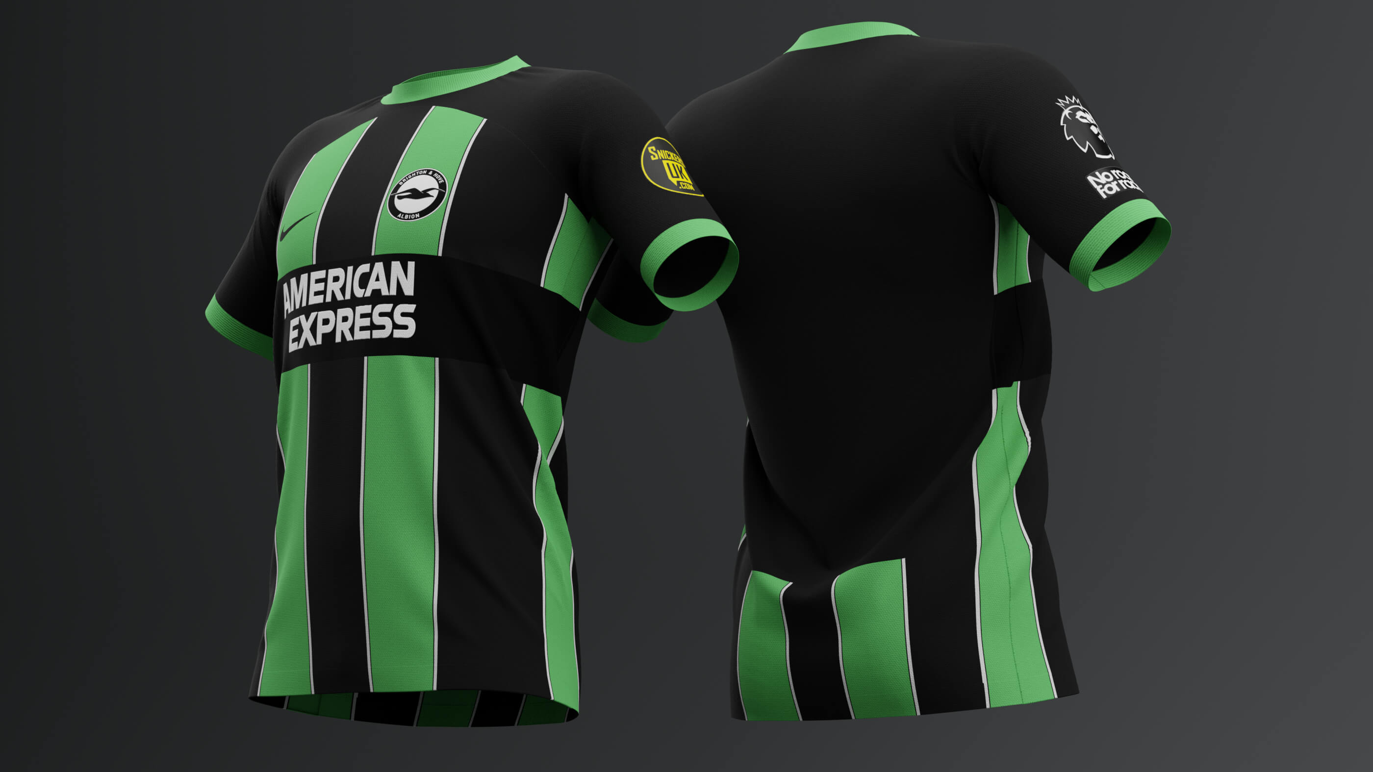 Brighton 2023 Away Kit - 3D Model by ShehataDesigns