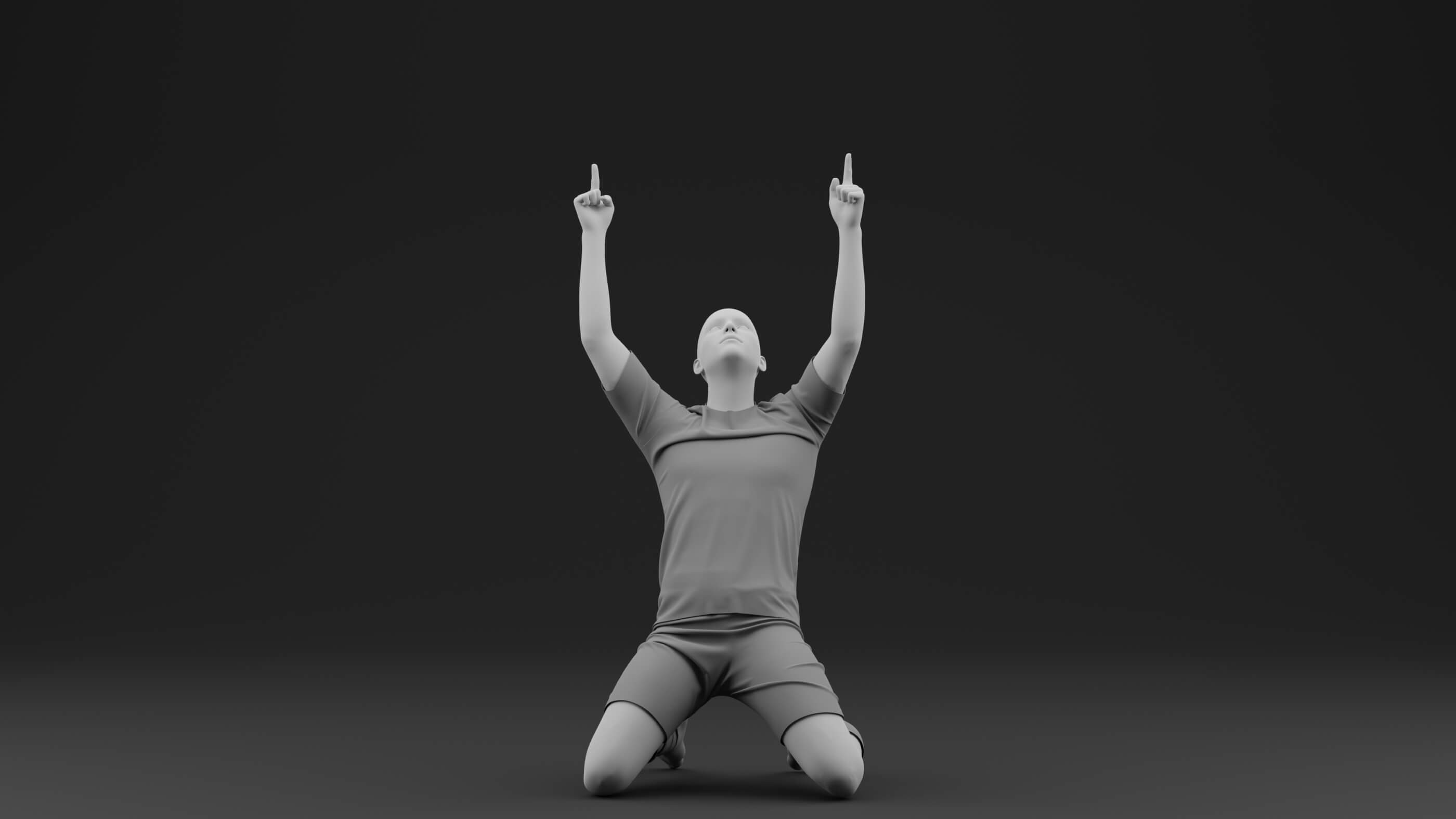Celebration Pose 1 - 3D Model by ShehataDesigns