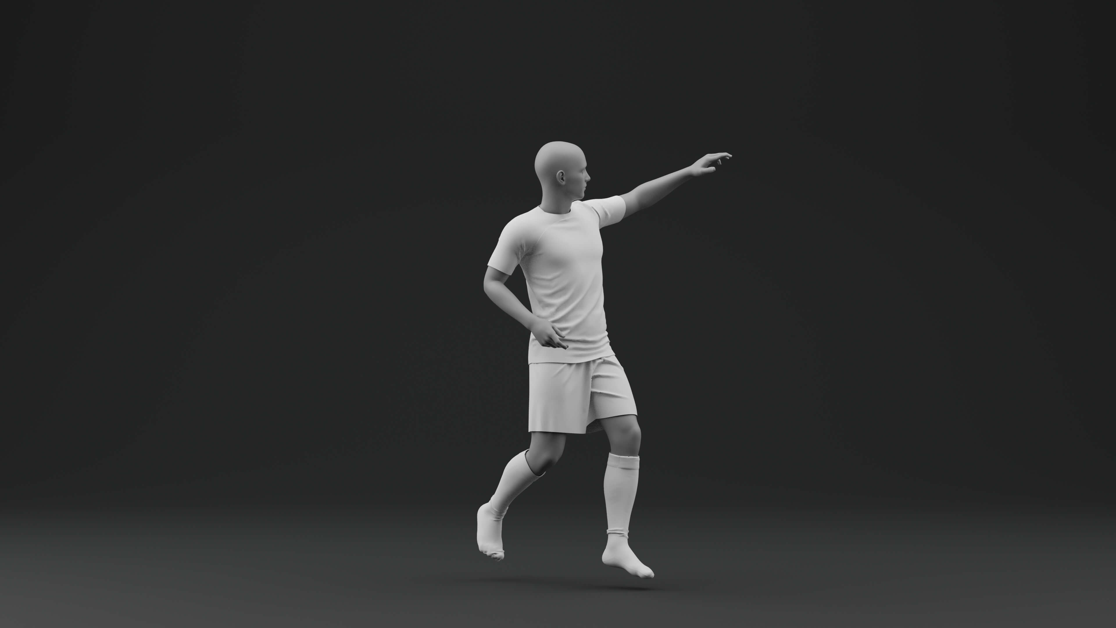 Celebration Pose Arms Up - 3D Model by ShehataDesigns