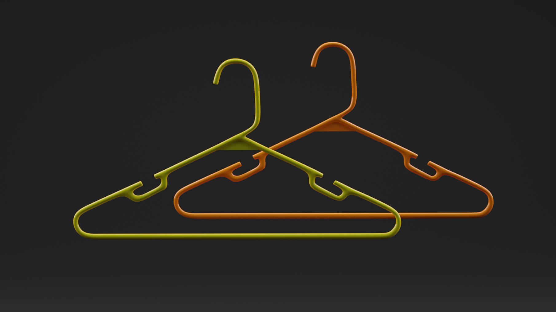 Plastic Clothes Hanger - 3D Model by ShehataDesigns