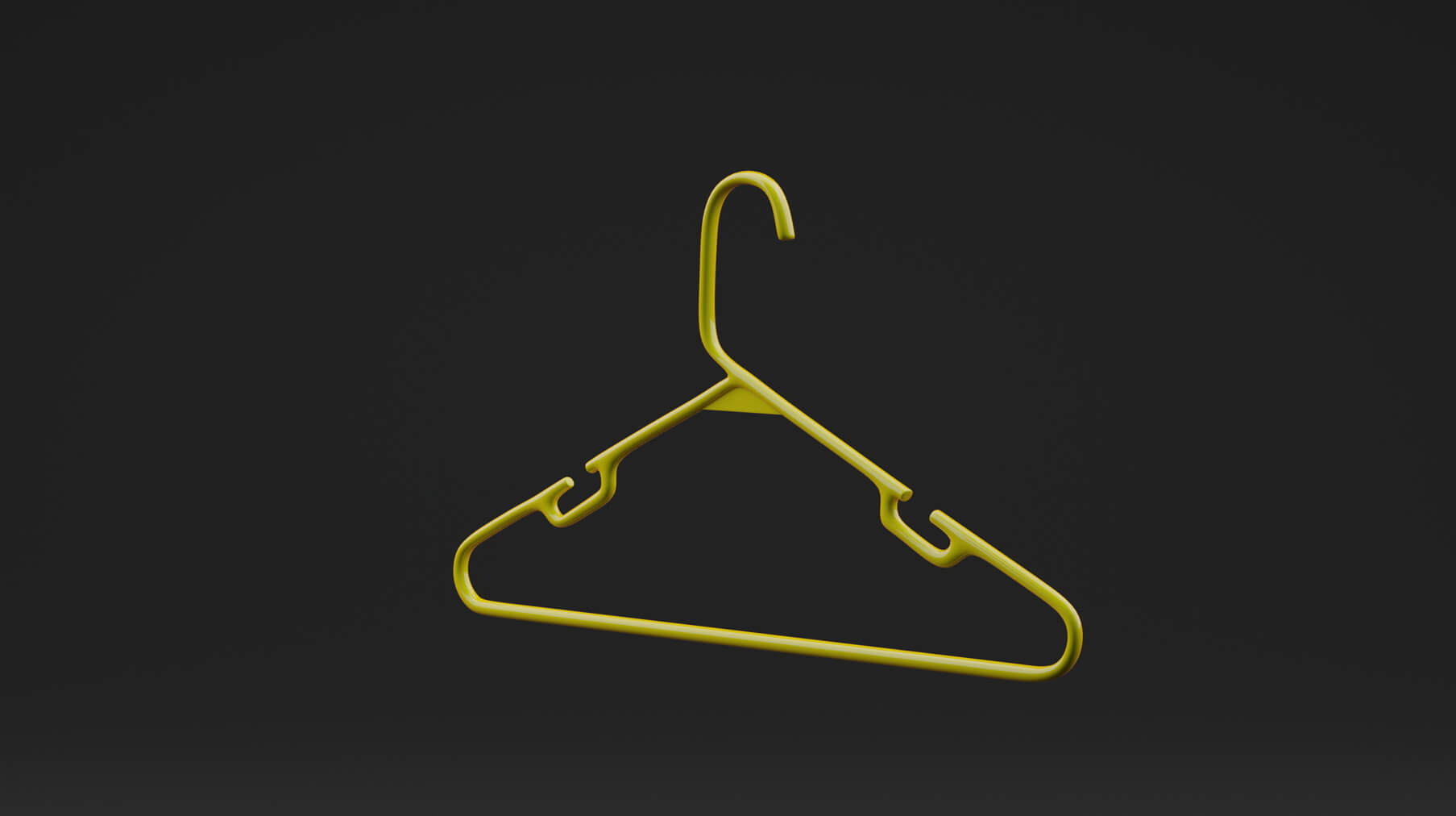 Plastic Clothes Hanger - 3D Model by ShehataDesigns