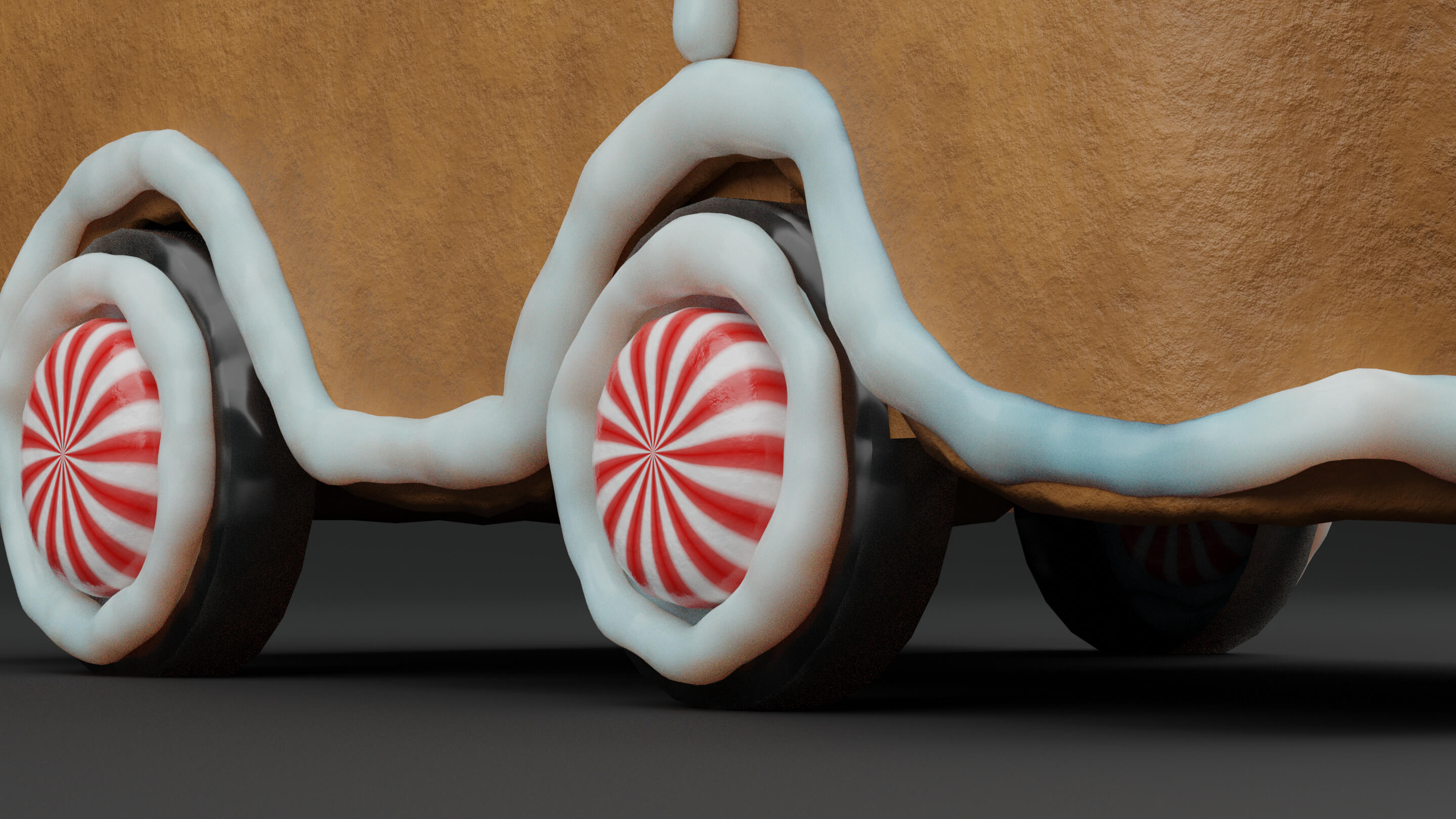 Gingerbread Car - 3D Model by ShehataDesigns
