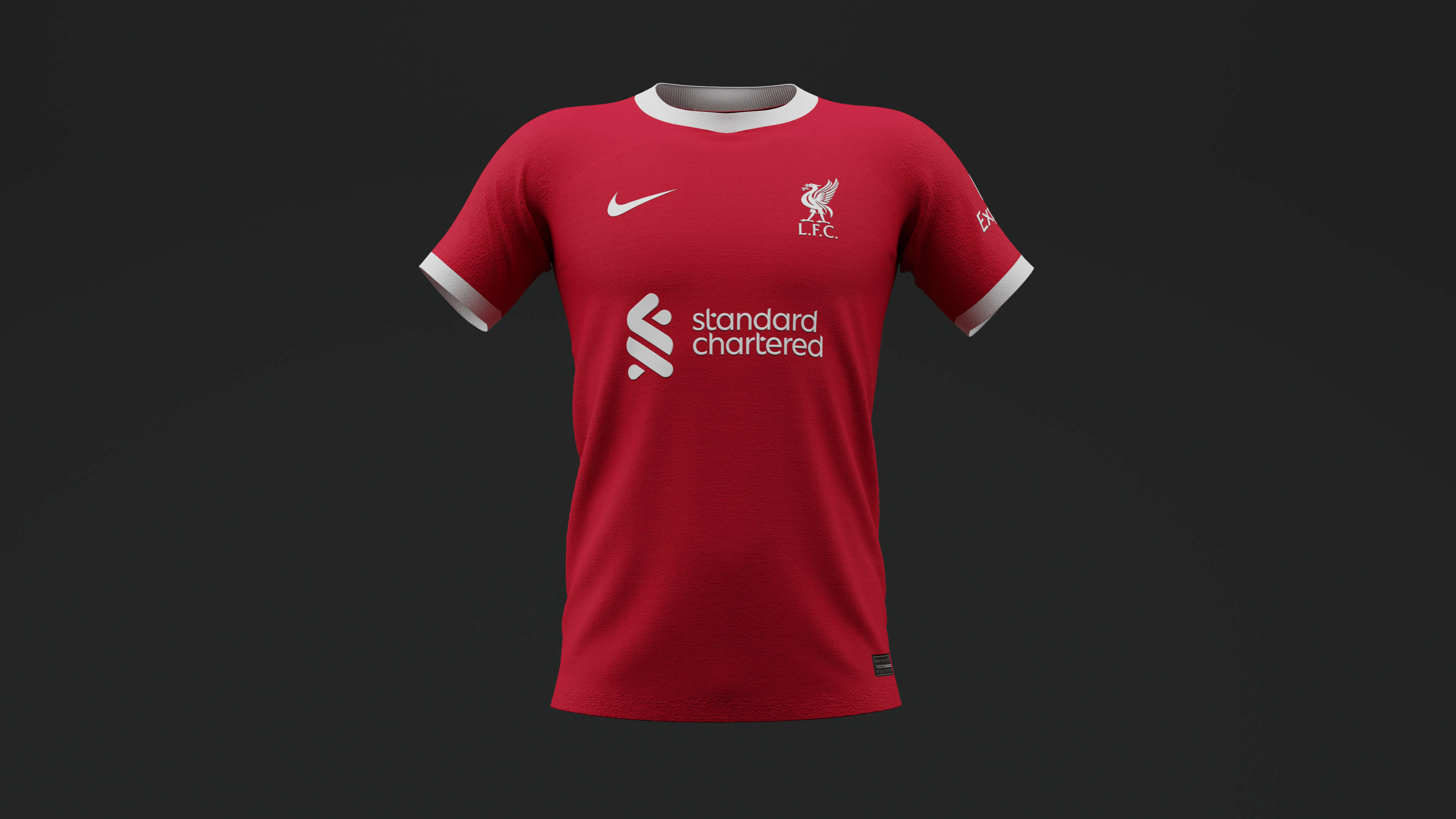 Liverpool 2024 Home Jersey Main - 3D Model by ShehataDesigns