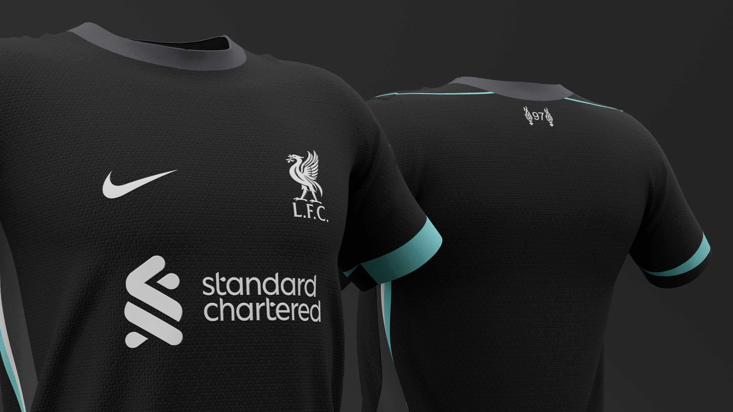 Liverpool 2024 Away Jersey Main - 3D Model by ShehataDesigns