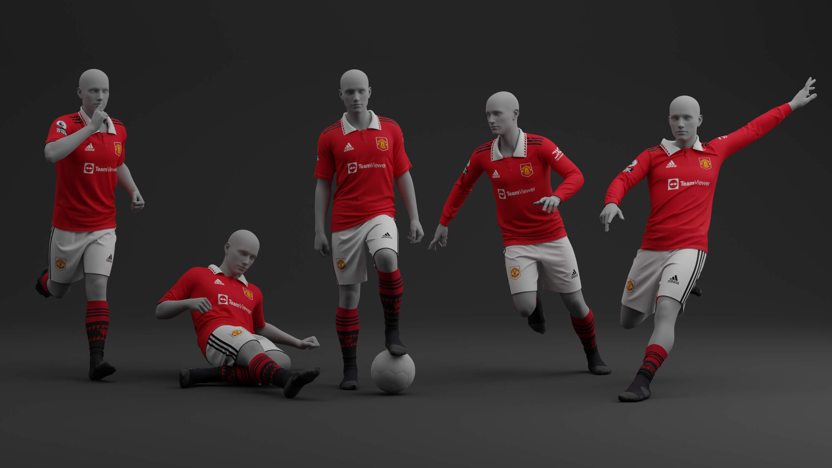 Manchester United 2022 Home Jersey - 3D Model by ShehataDesigns