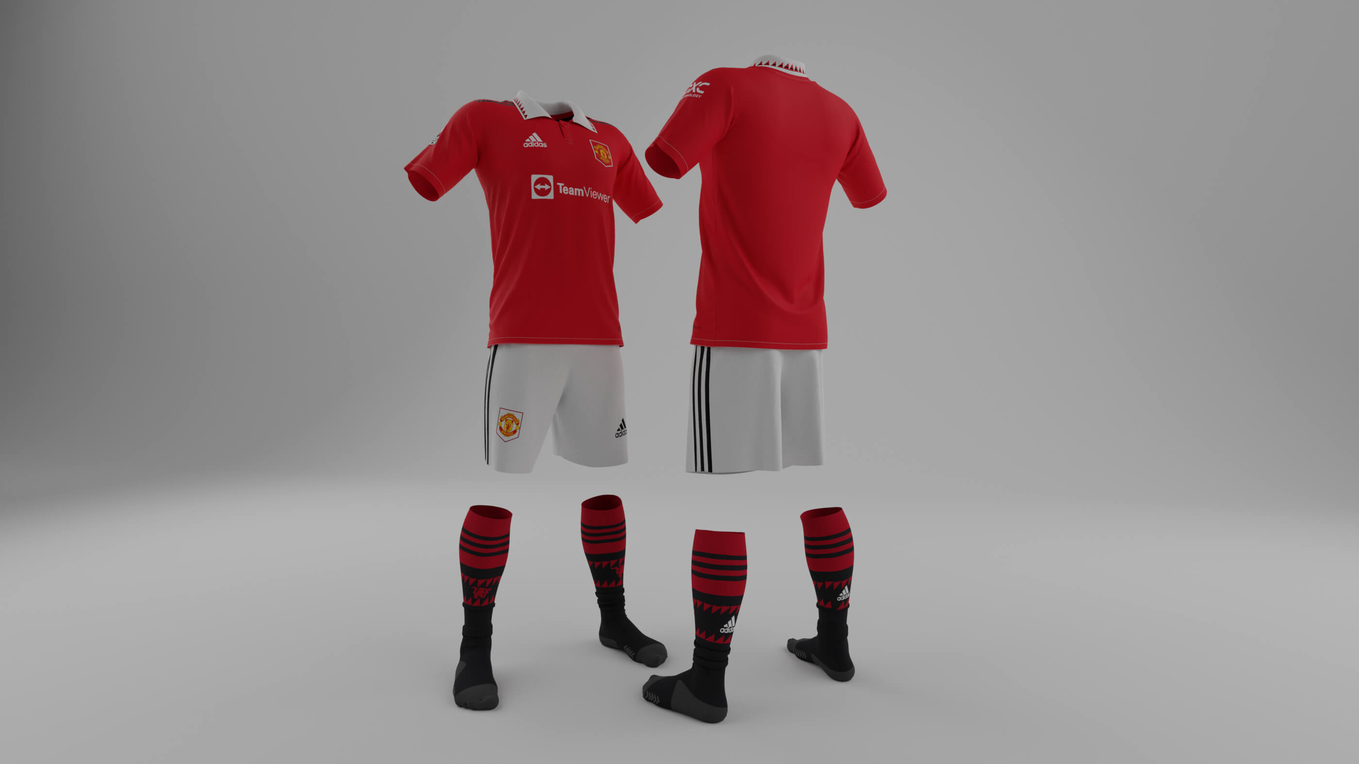 Manchester United 2022 Home Jersey - 3D Model by ShehataDesigns