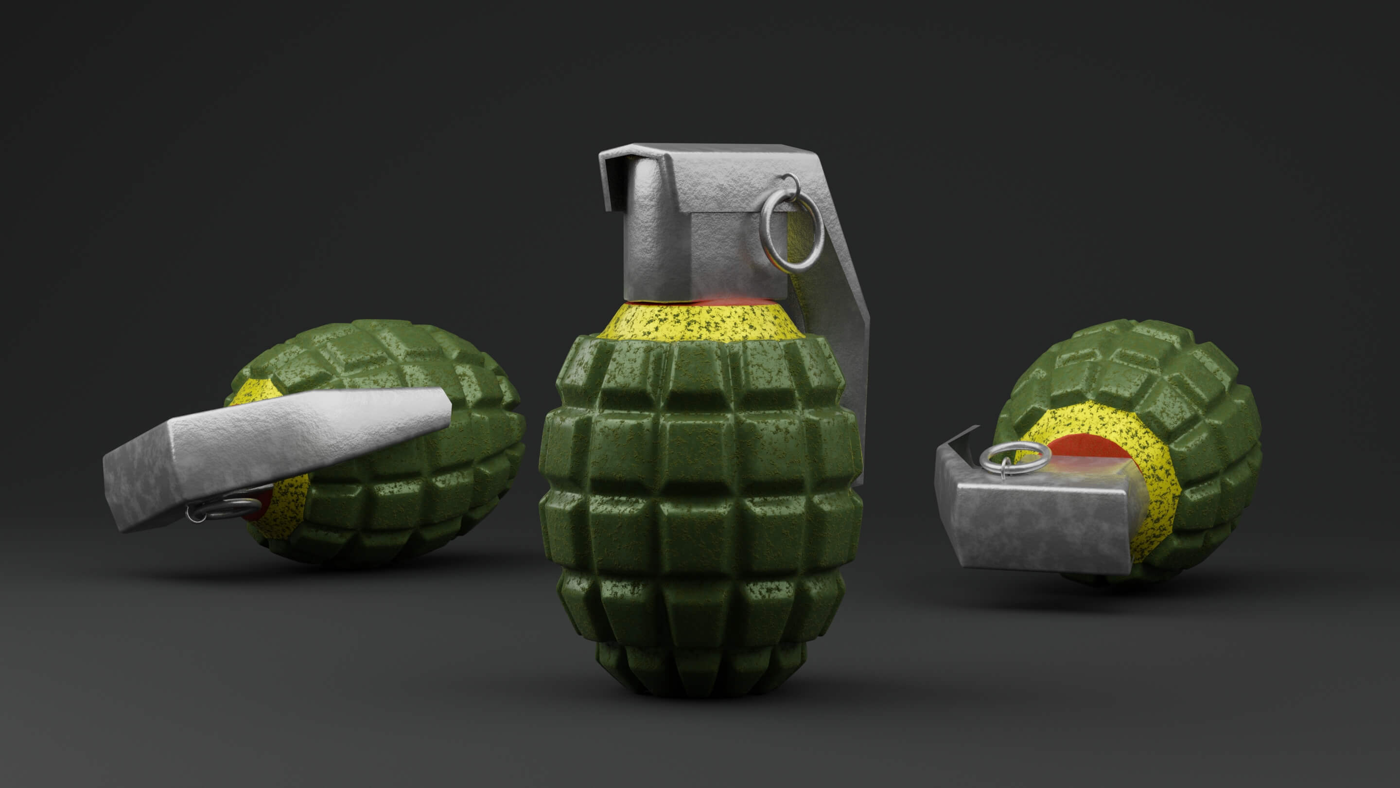 MK2 Grenades - 3D Model by ShehataDesigns