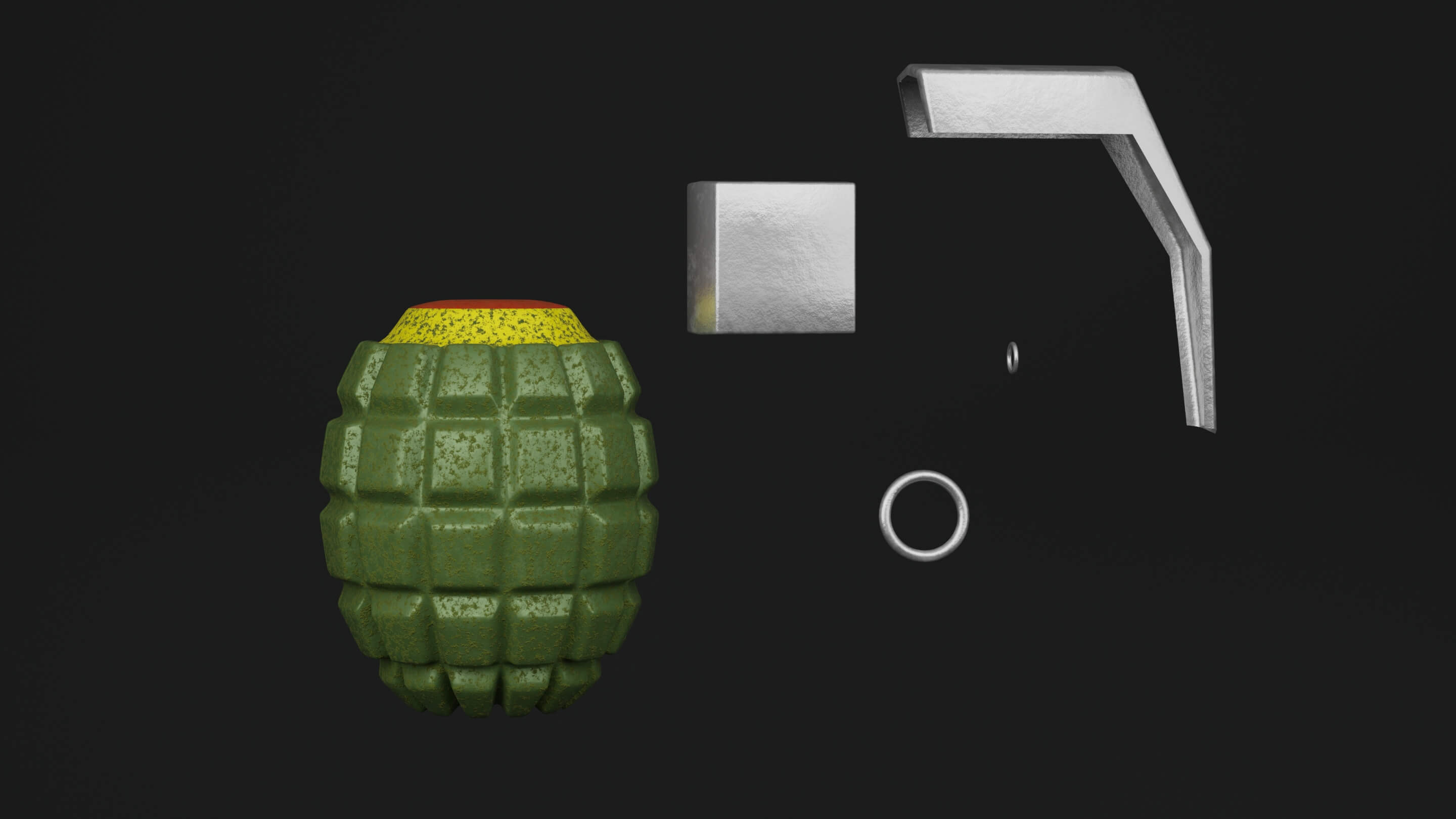 MK2 Grenades - 3D Model by ShehataDesigns