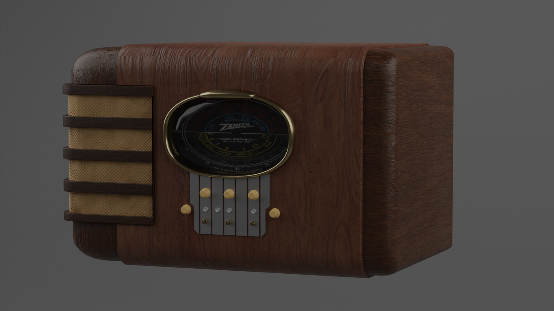 Old Radio - 3D Model by ShehataDesigns