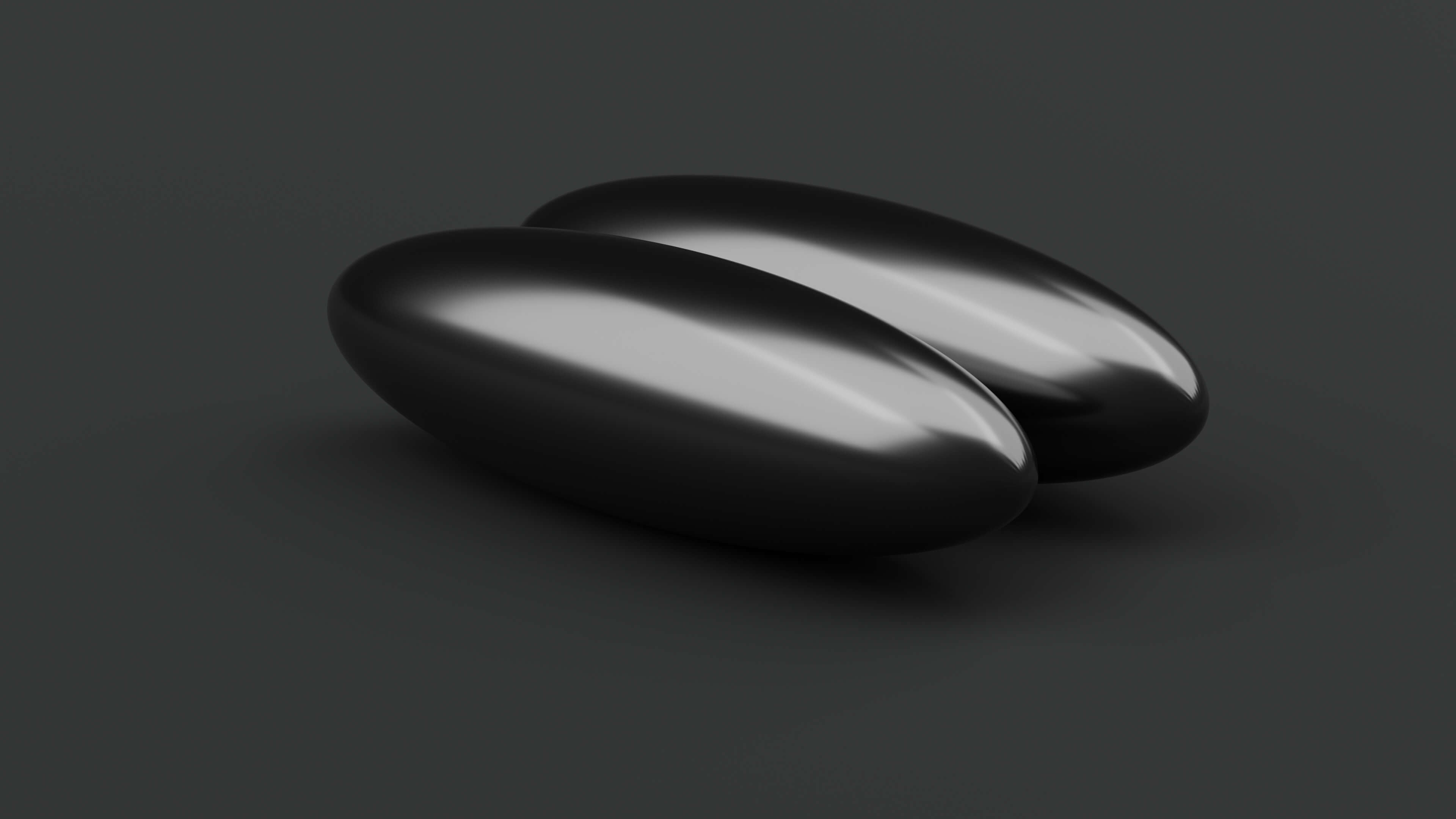 Oval Magnetic Balls - 3D Model by ShehataDesigns