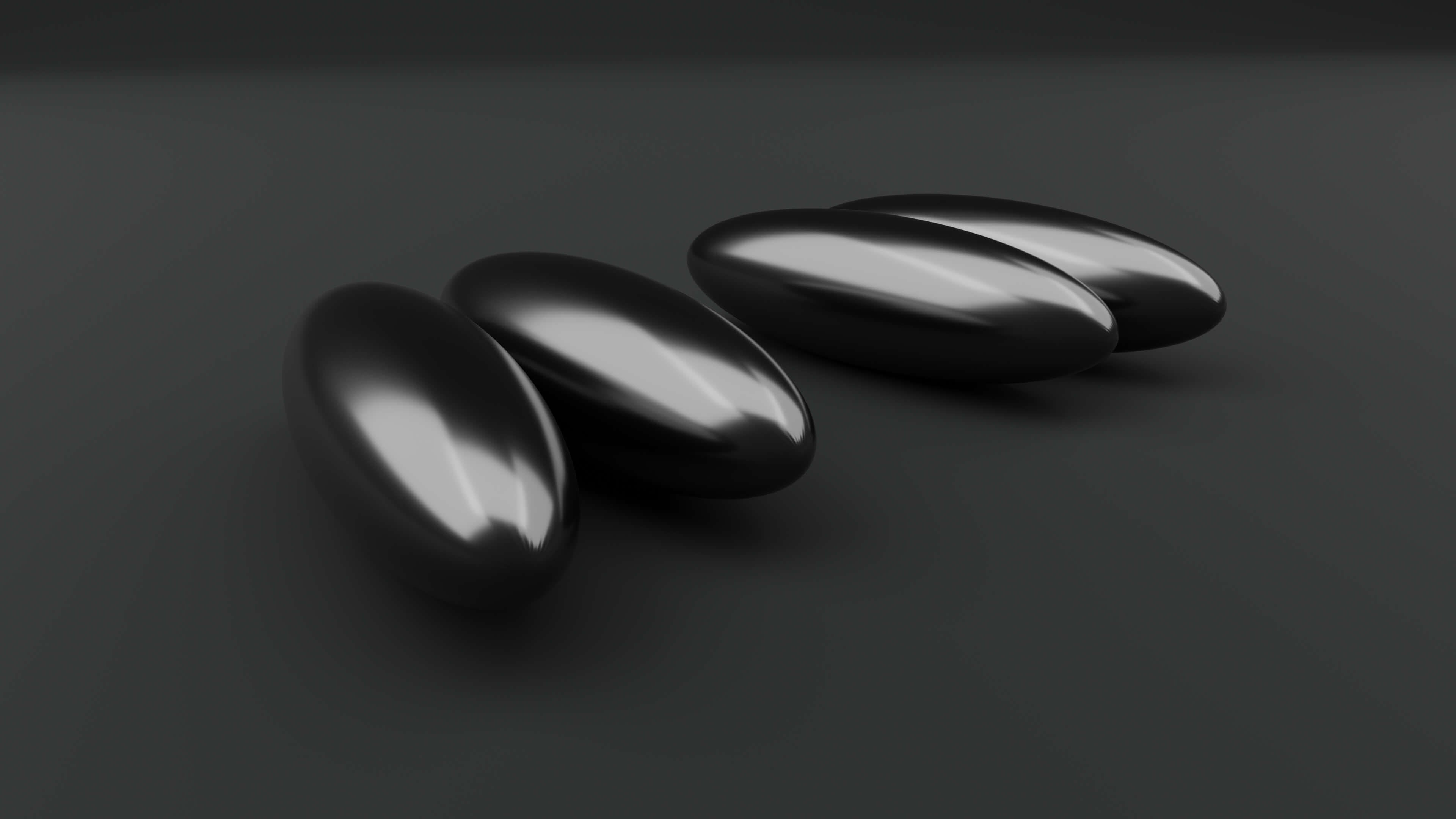 Oval Magnetic Balls - 3D Model by ShehataDesigns