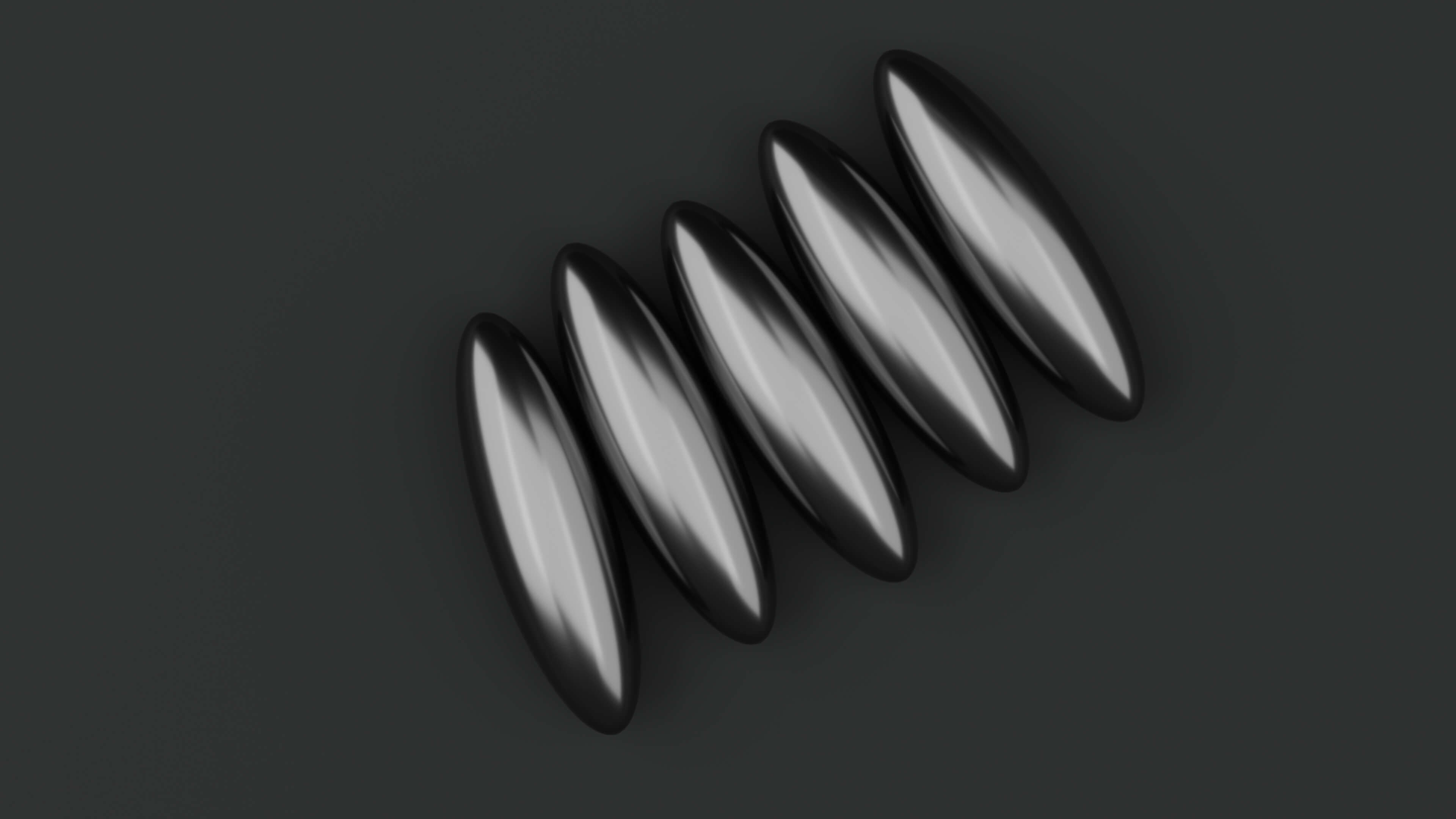 Oval Magnetic Balls - 3D Model by ShehataDesigns