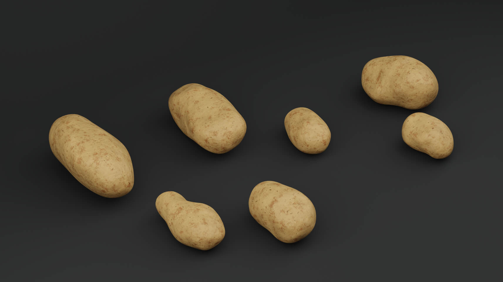 Realistic Potato - 3D Model by ShehataDesigns