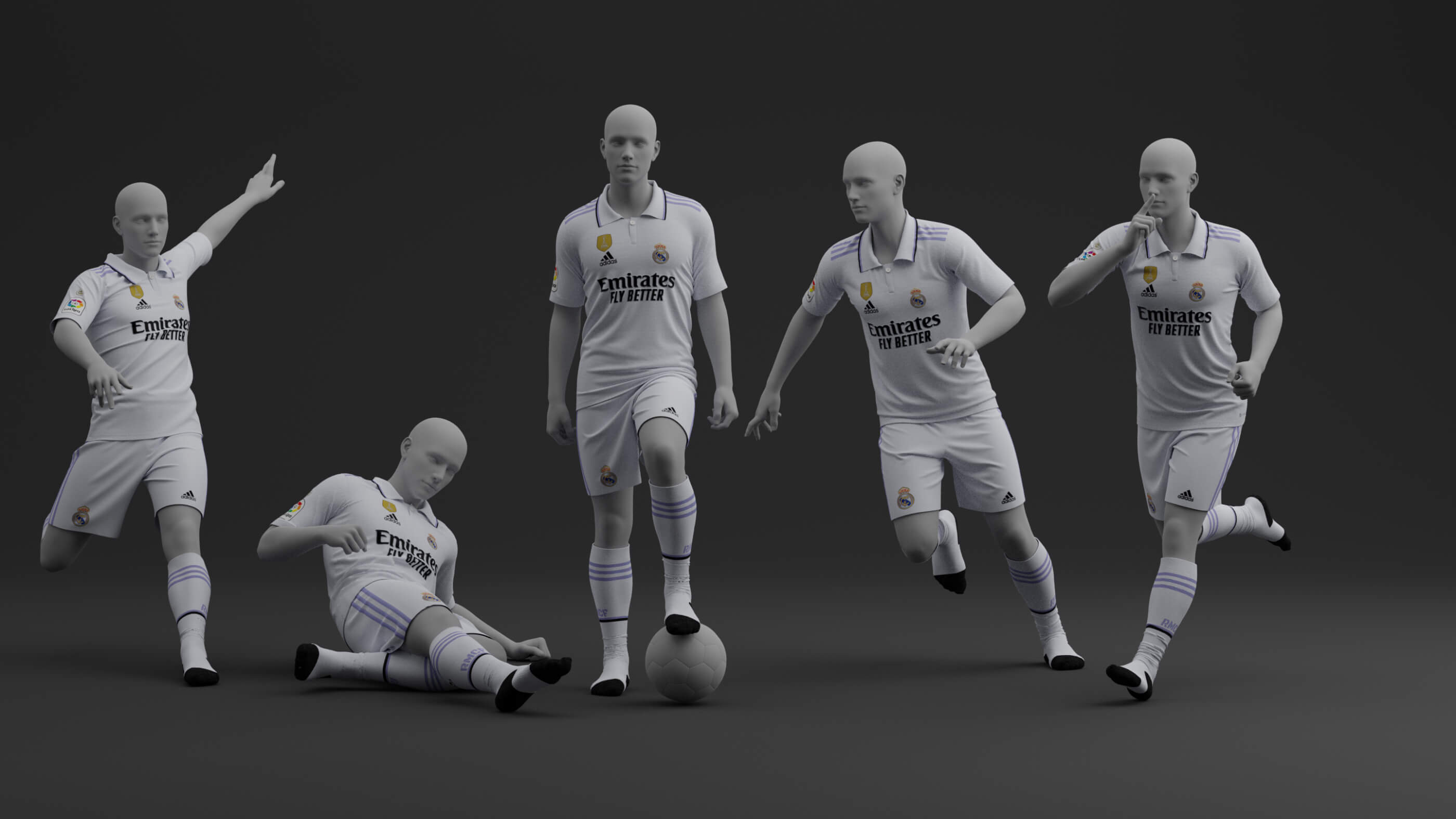 Real Madrid Logo 3d 2022