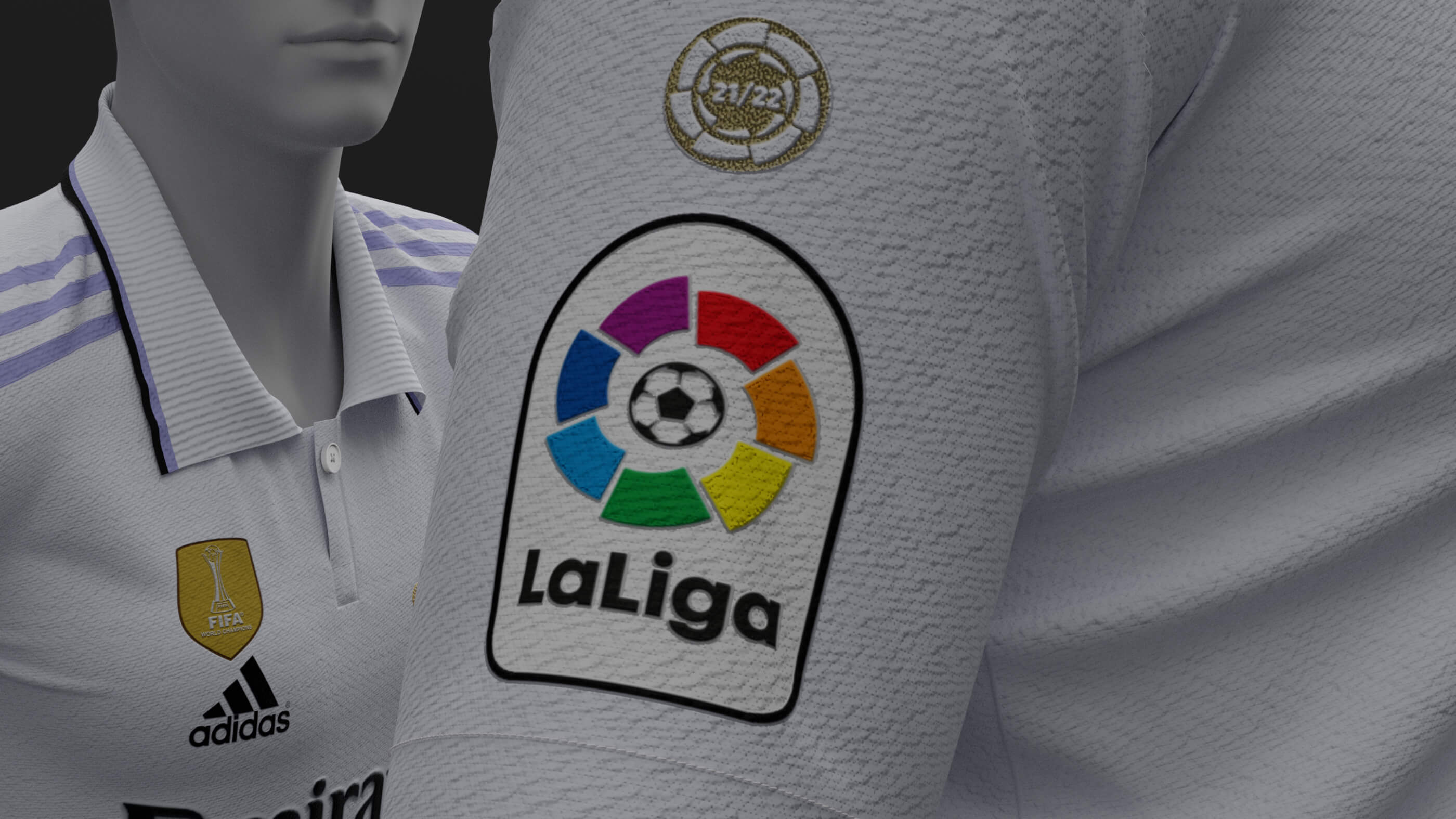 Real Madrid 2022 Home Jersey - 3D Model by ShehataDesigns