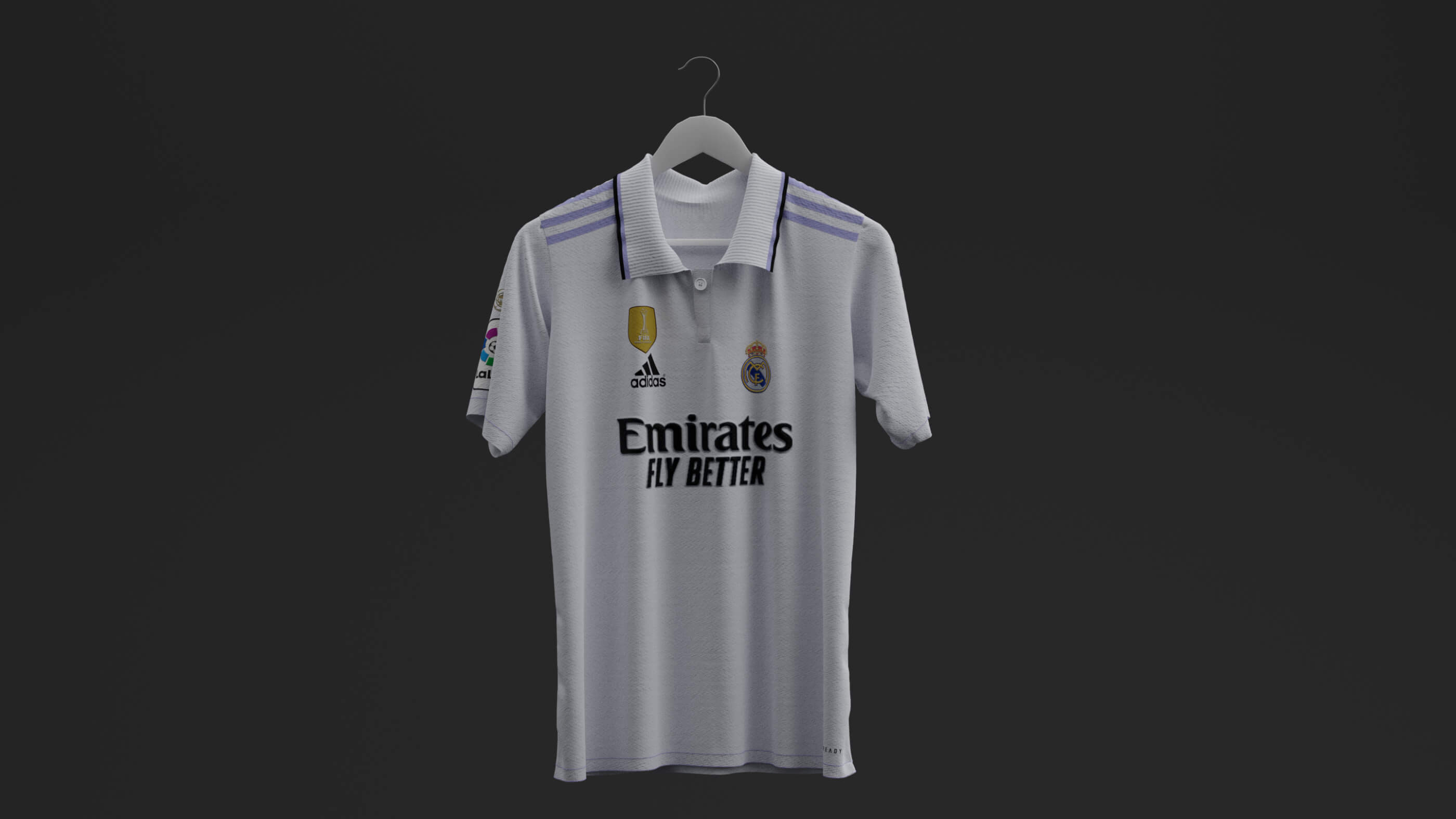 Real Madrid 2022 Home Jersey - 3D Model by ShehataDesigns
