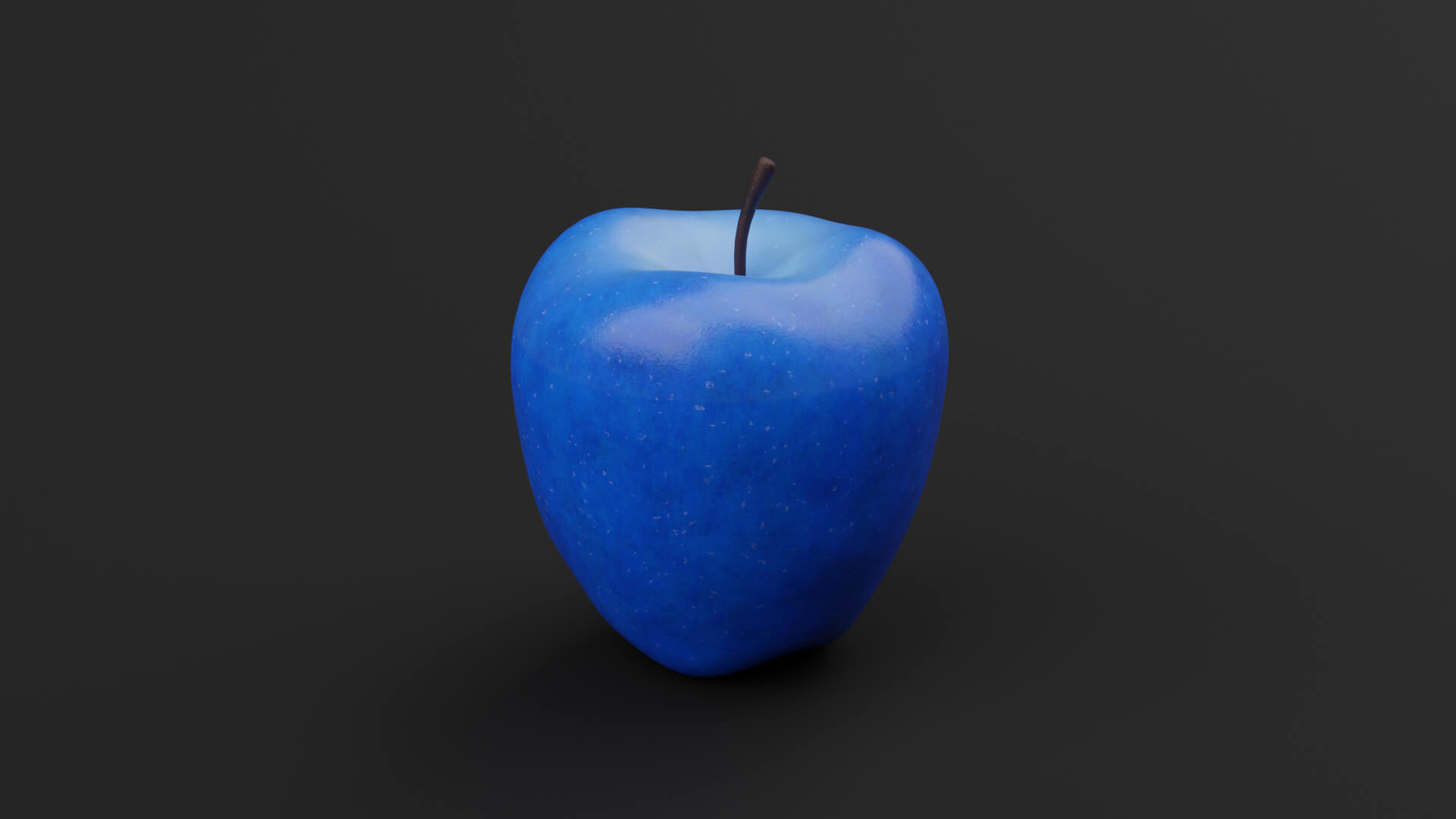 Realistic Blue Apple - 3D Model by ShehataDesigns