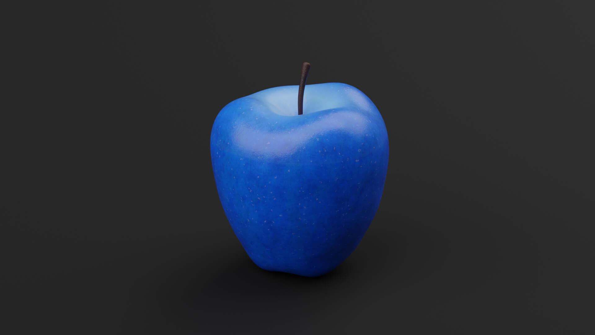 Realistic Blue Apple - 3D Model by ShehataDesigns